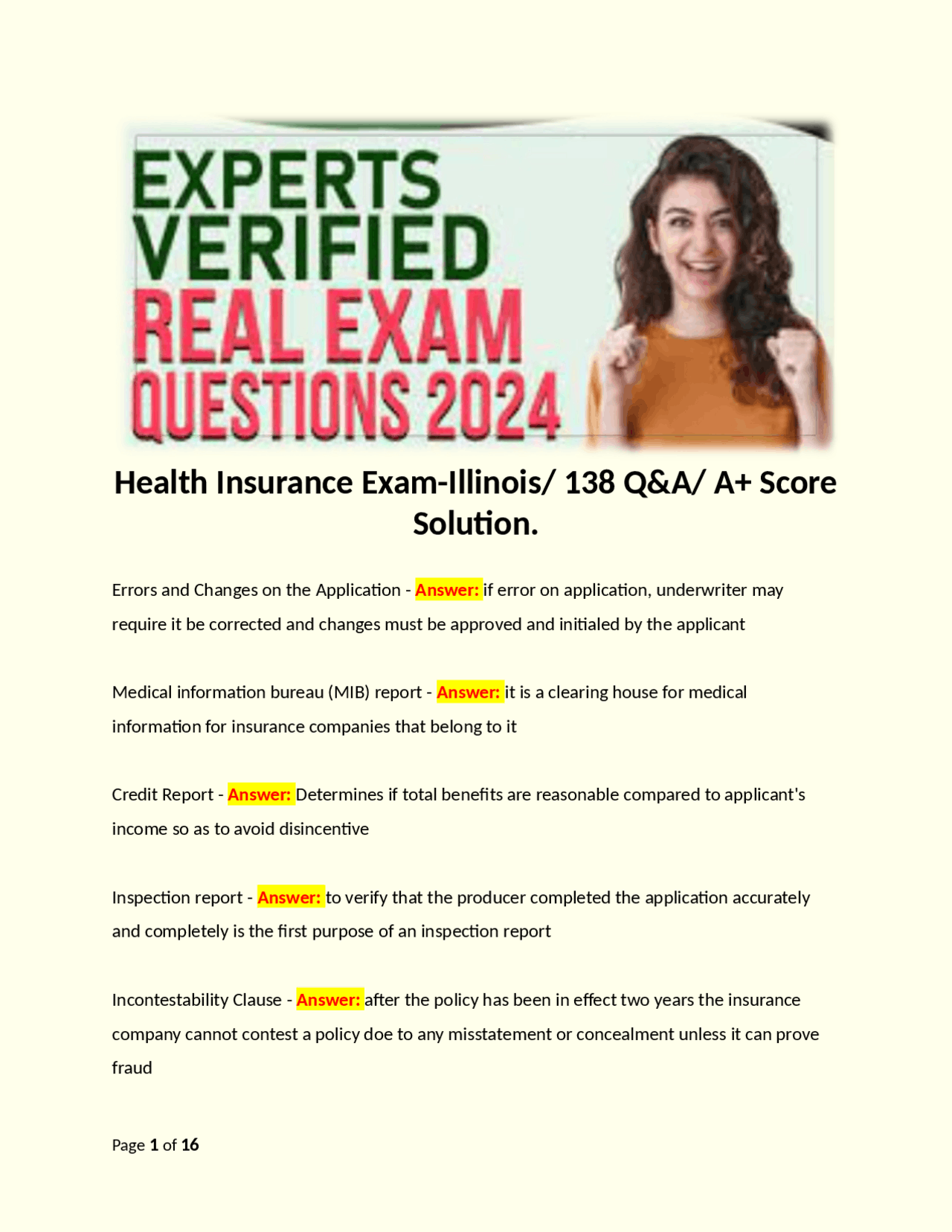 Understanding Health Insurance Policies and Provisions | Exams Nursing ...
