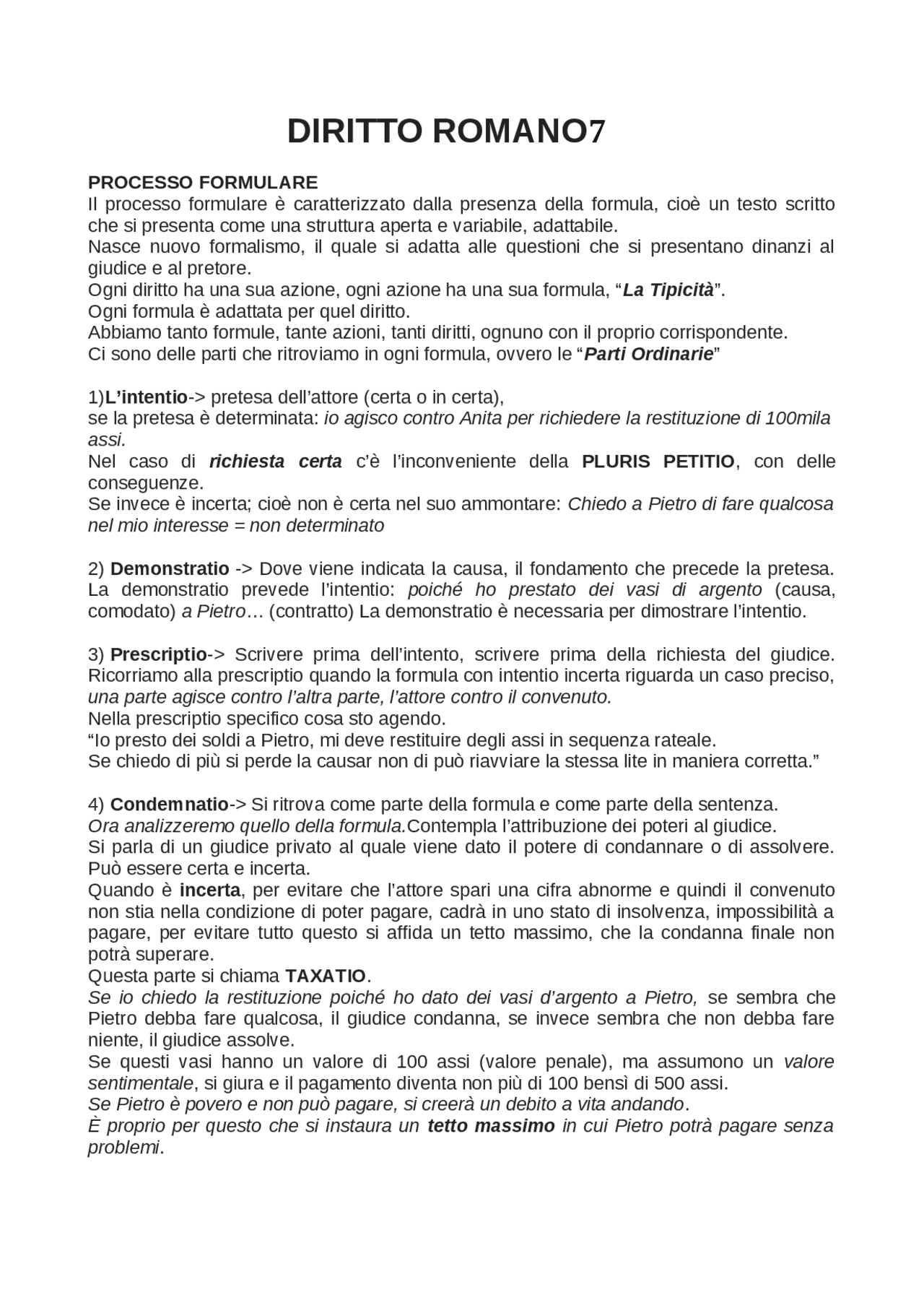 Diritto romano riassunti | Schemi e mappe concettuali di Istituzioni di ...