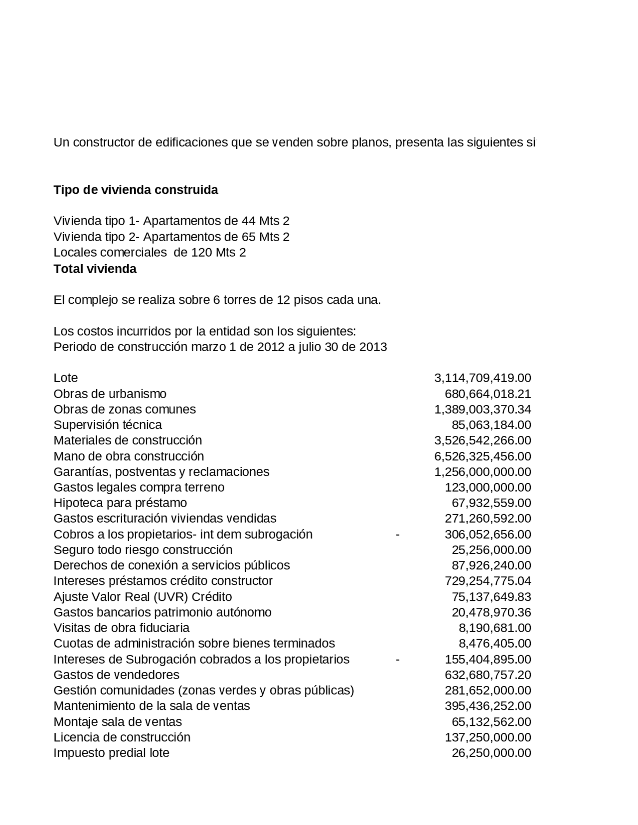 Ejercicios de Contabilidad de Costos: Análisis de Costos e Inventarios ...