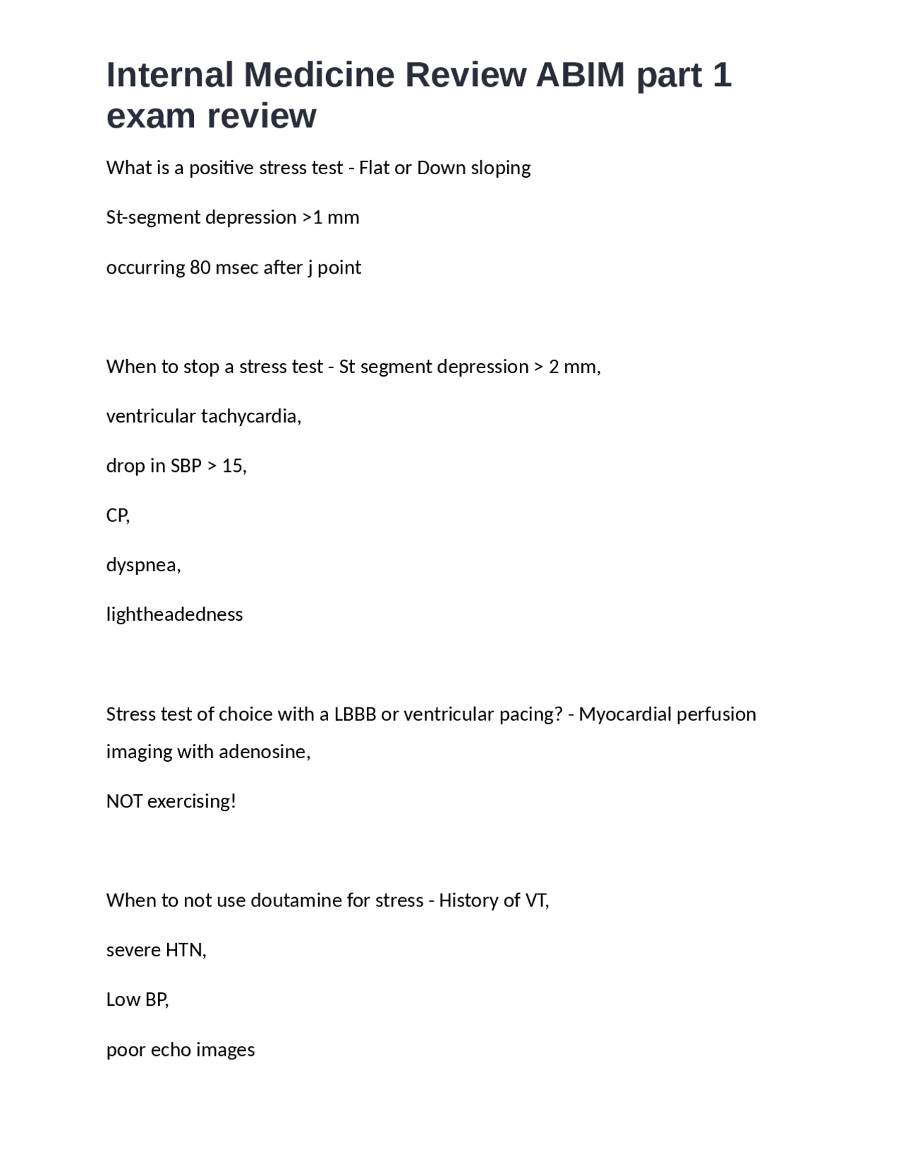Cardiovascular Disorders: A Comprehensive Review for the ABIM Part 1 ...