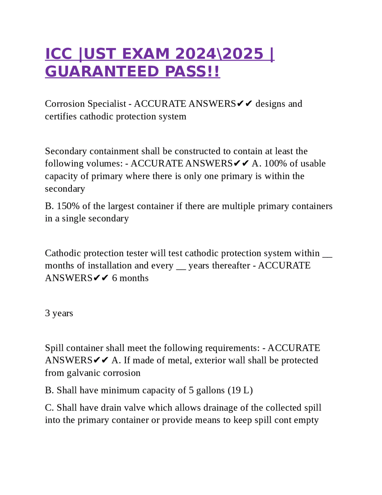 Underground Storage Tank (UST) Regulations and Requirements | Exams ...