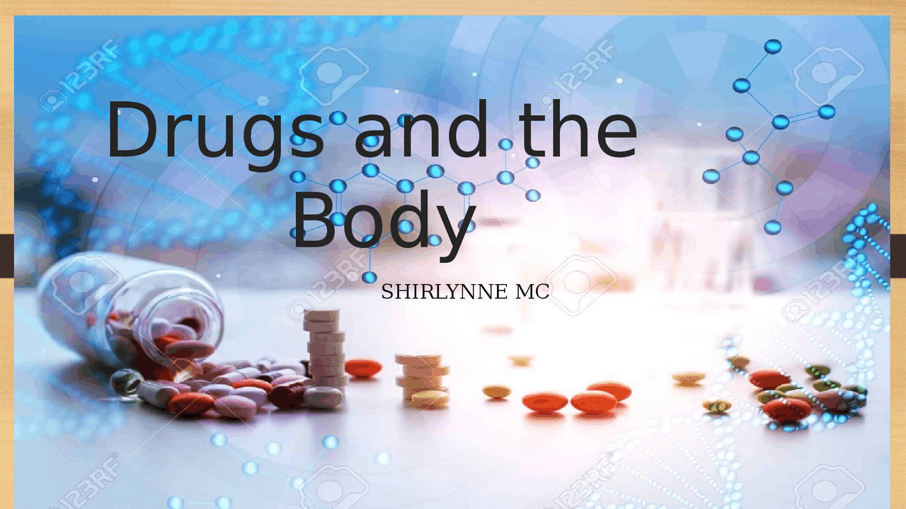 Drugs and the Body | Exams Pharmaceutical Chemistry | Docsity