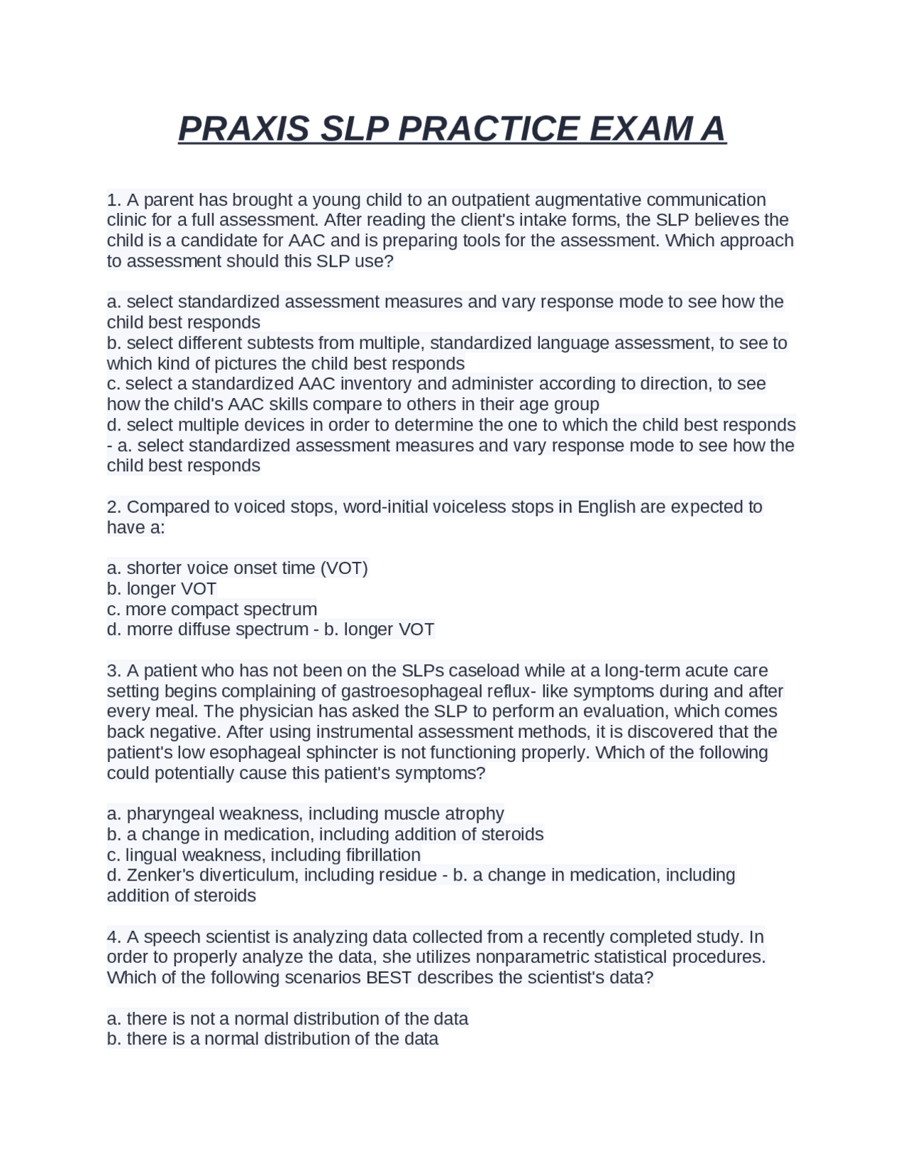 Assessing and Treating Communication Disorders in Children | Exams ...