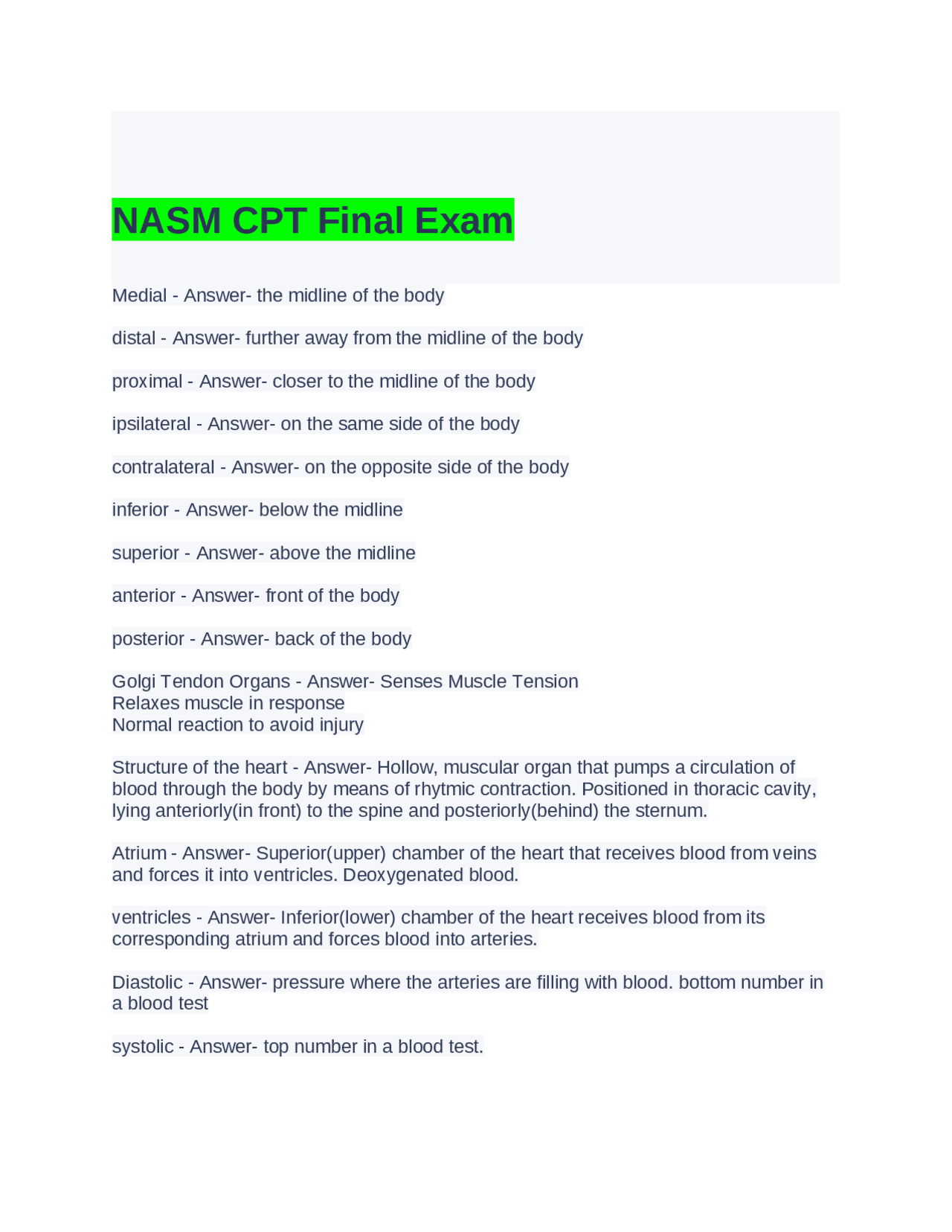 Muscle Imbalances: Overactive vs Underactive Musculature | Exams ...