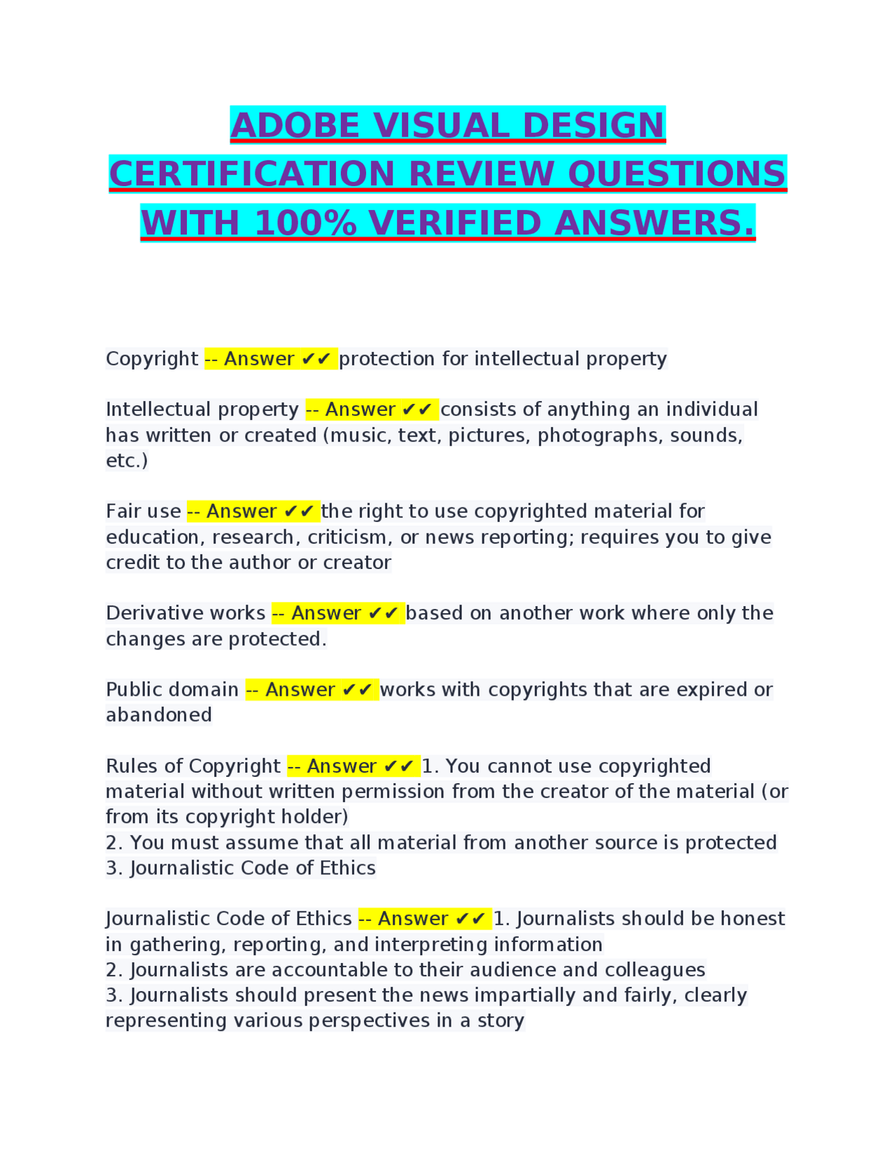 Fundamentals of Digital Design and Photography | Exams Adobe Indesign | Docsity