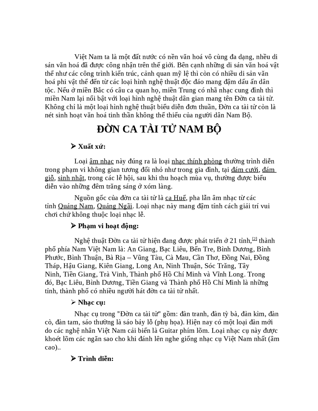 VAN HOA TINH THAN VIET NAM | Summaries Hospitality and Tourism | Docsity