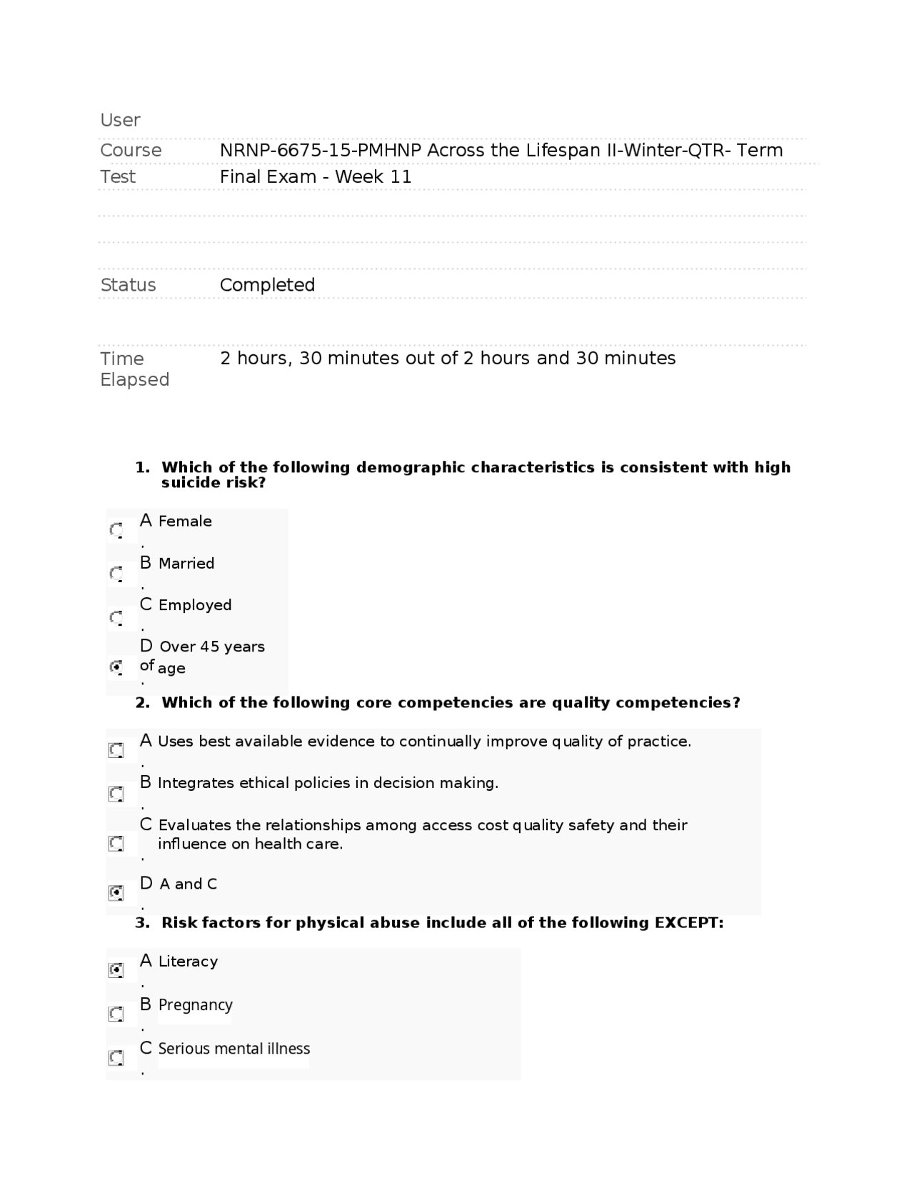 Personality Disorders and Mental Health Nursing | Exams Nursing | Docsity