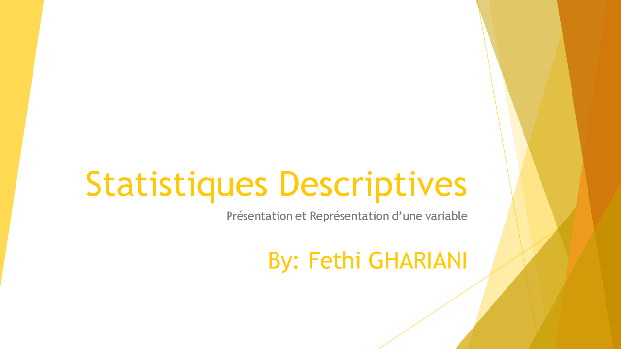 Présentation Des Variables Qualitatives Et Quantitatives En