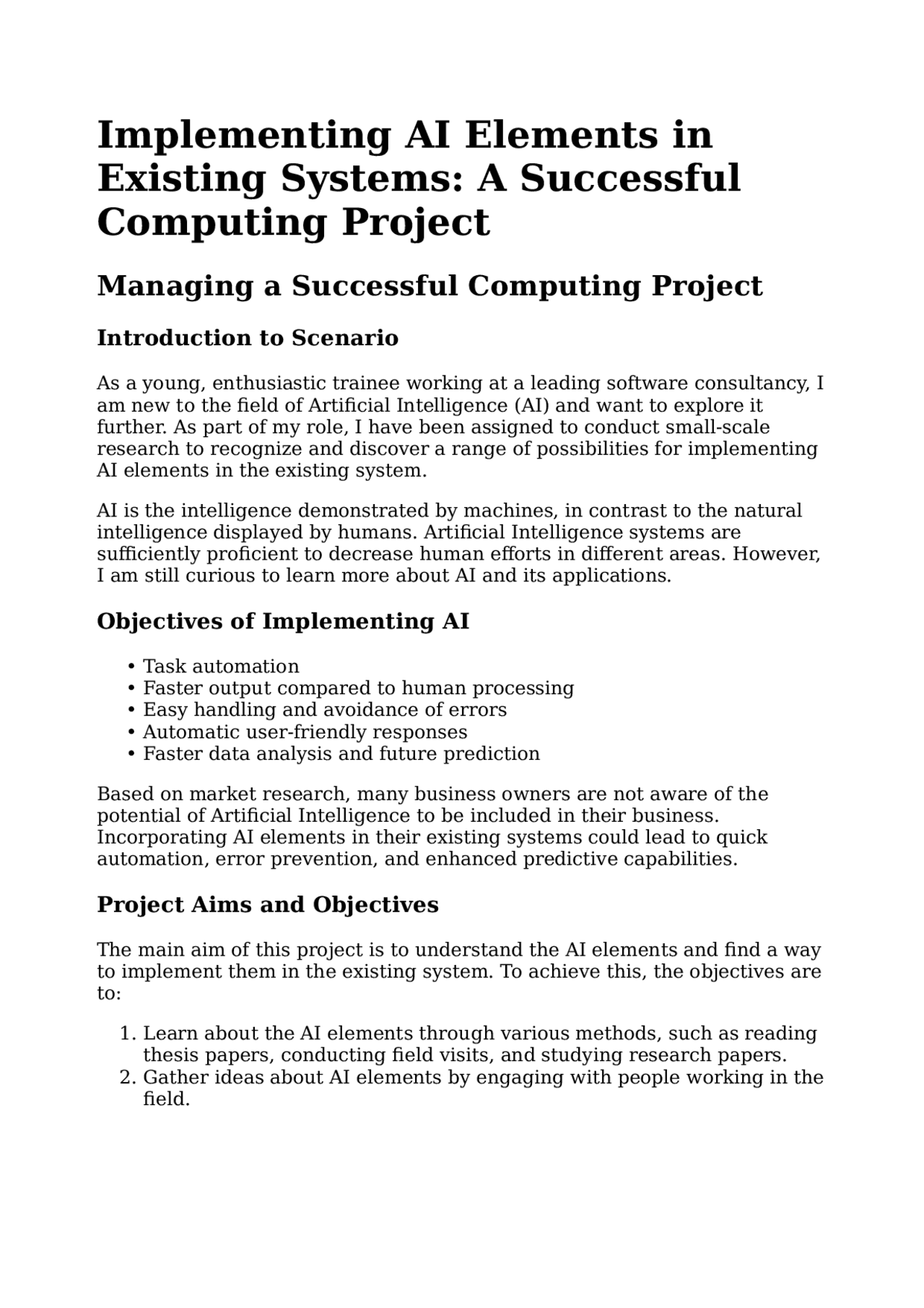 Implementing AI Elements in Existing Systems: A Case Study of a Digital Dustbin Project ...