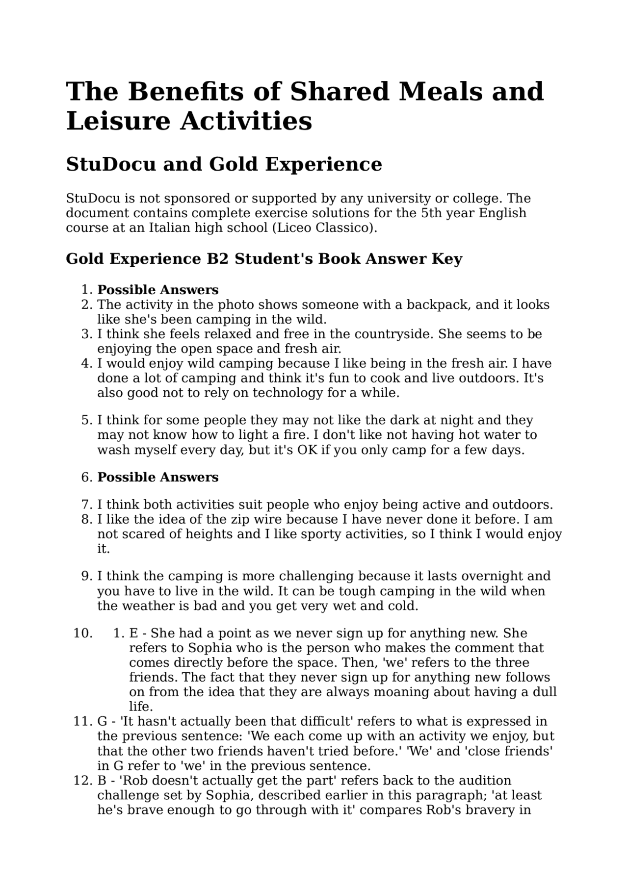 English Language Learning: Activities and Exercises for High School Students | Exercises English ...