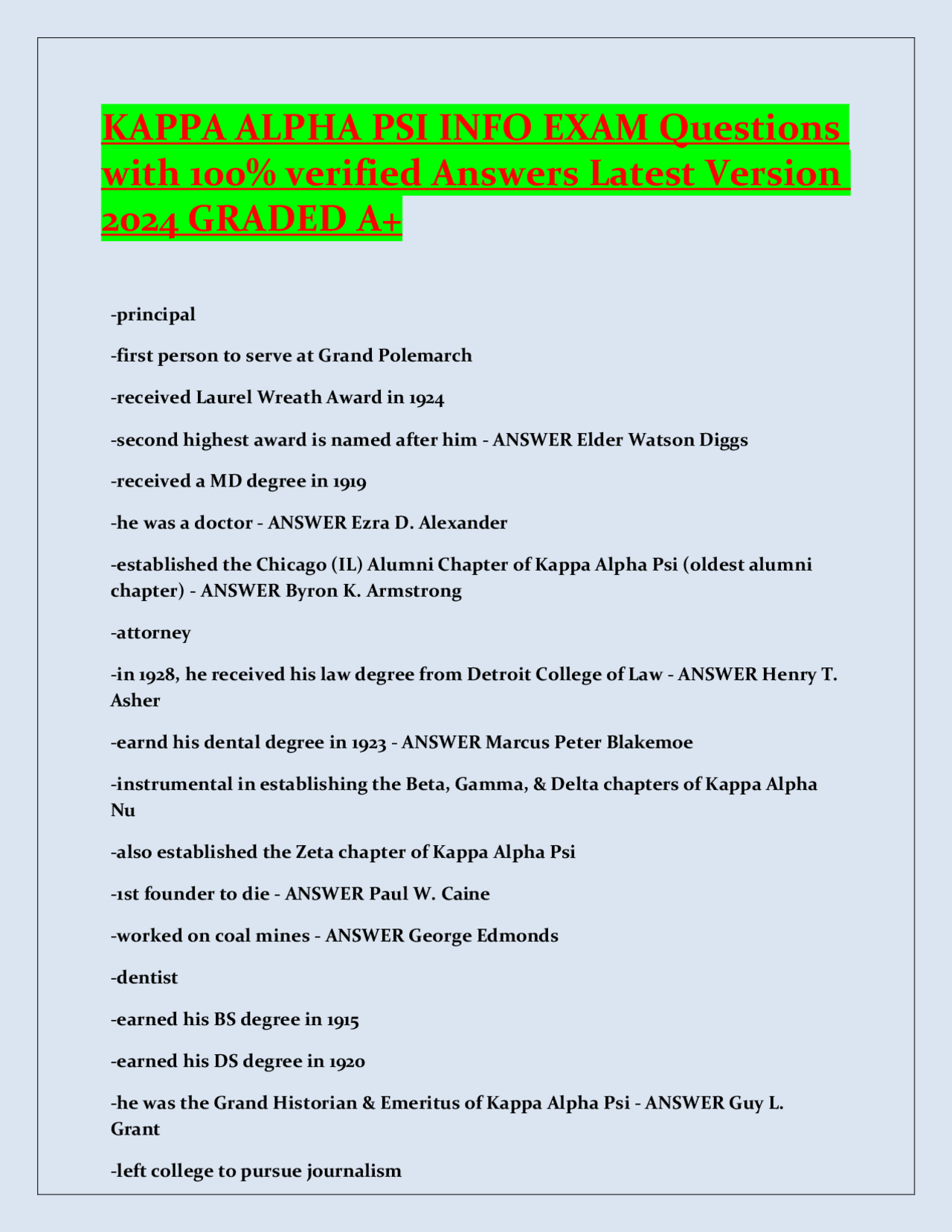 Kappa Alpha Psi Fraternity: History, Structure, and Objectives | Exams ...