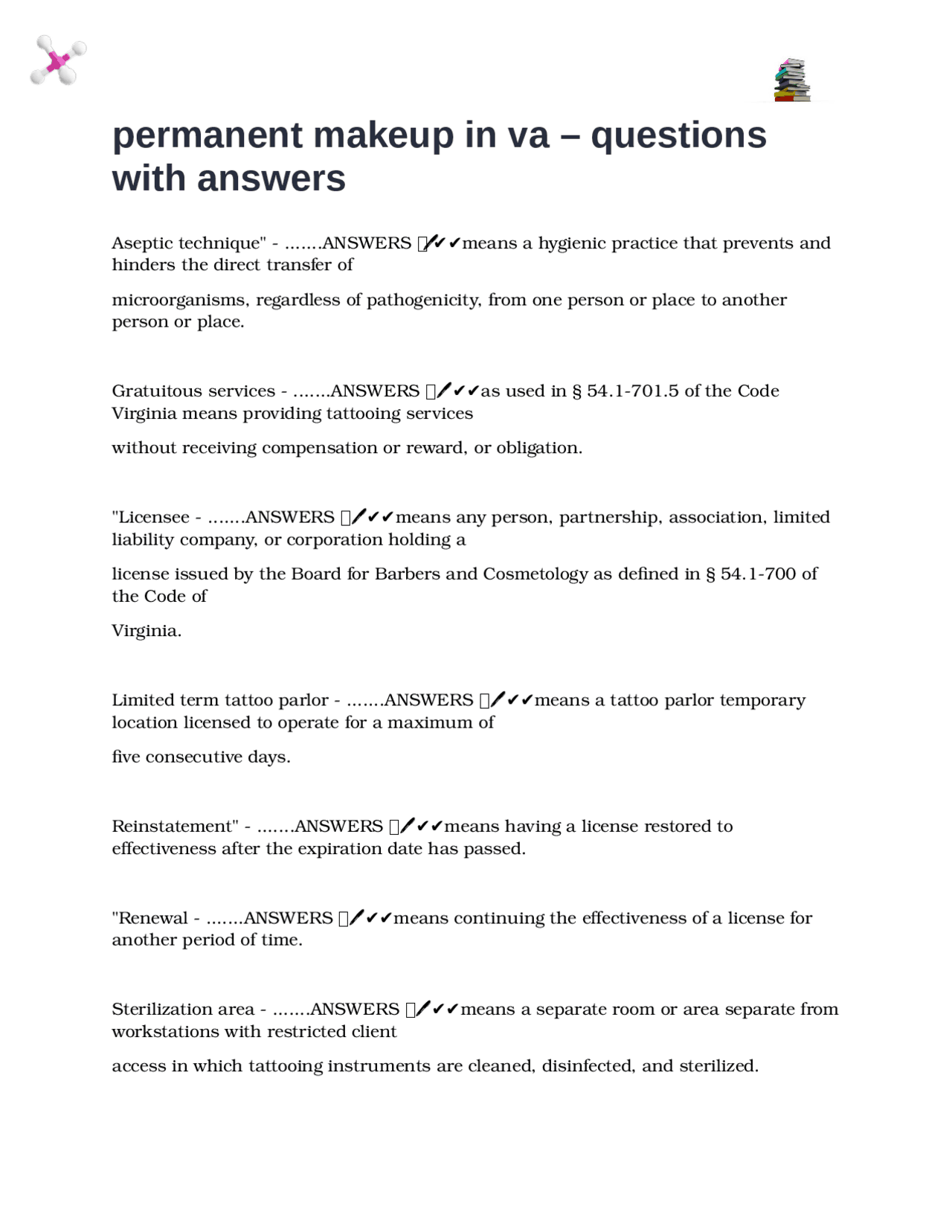 permanent makeup in va – questions with answers | Exams Cosmetology ...