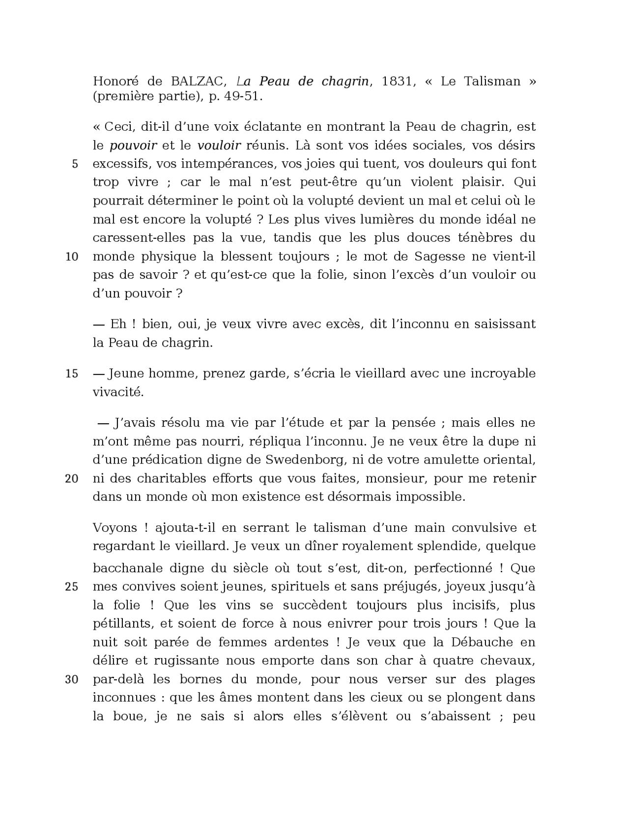 texte pour le bac de français | Lectures Français | Docsity