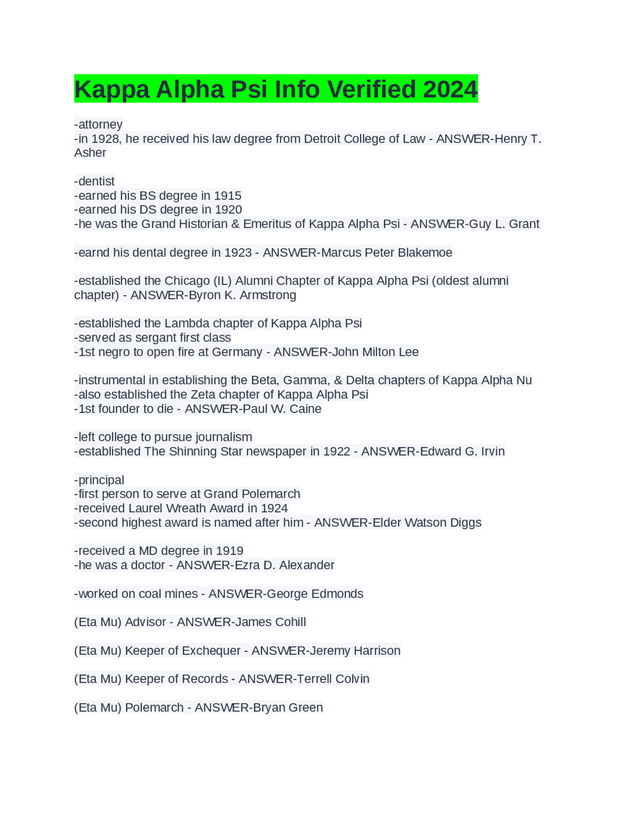 Kappa Alpha Psi Fraternity: History, Structure, and Key Figures | Exams ...