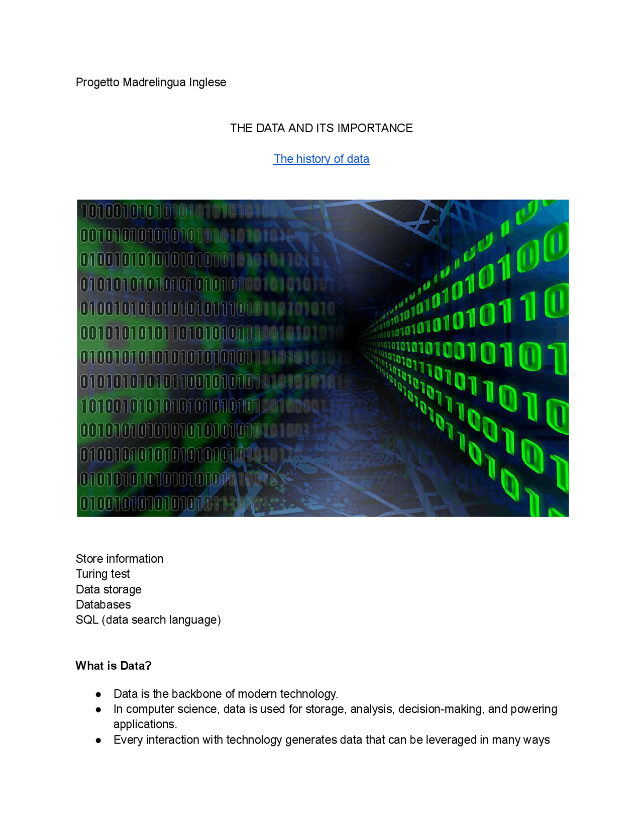 Data and Its Importance in Computer Science: An Introduction | Schemi e mappe concettuali di ...