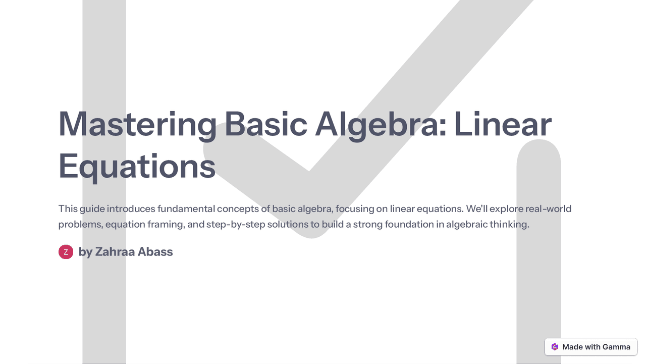 math Examples quiz algebra | Quizzes Mathematics | Docsity