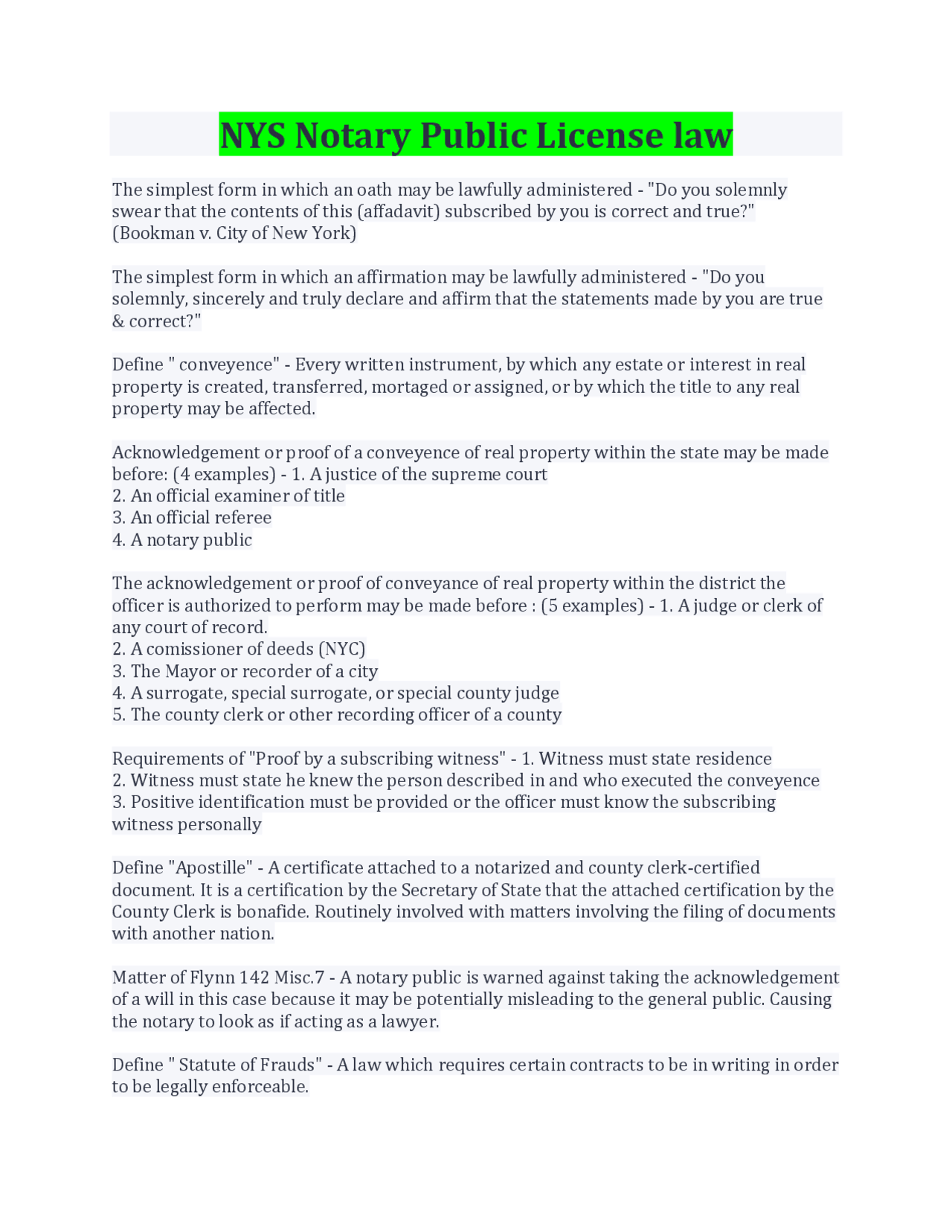 New York State Notary Public License Law: A Comprehensive Guide | Exams ...