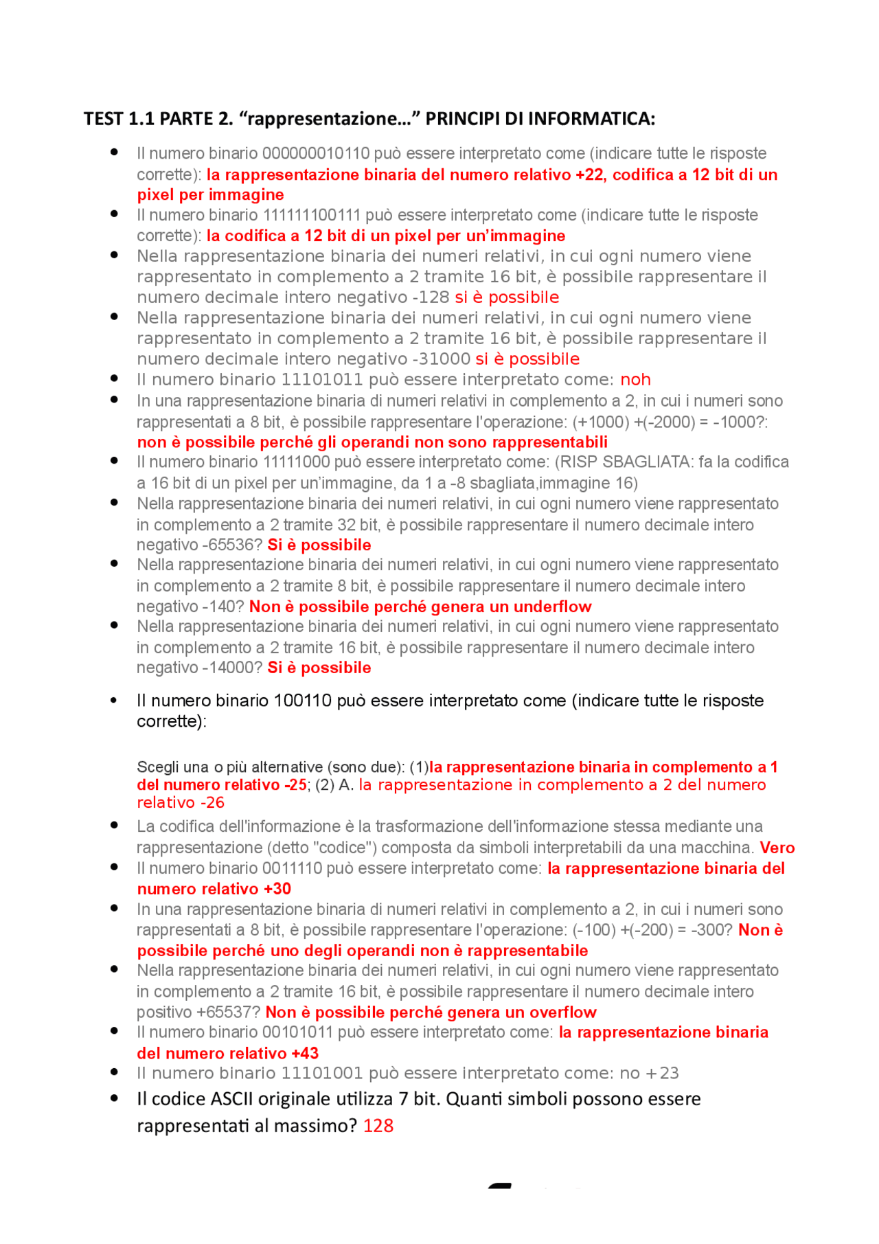 Informatica UNIMORE: Raccolta Completa Domande e Risposte d'Esame | Panieri di Informatica ...