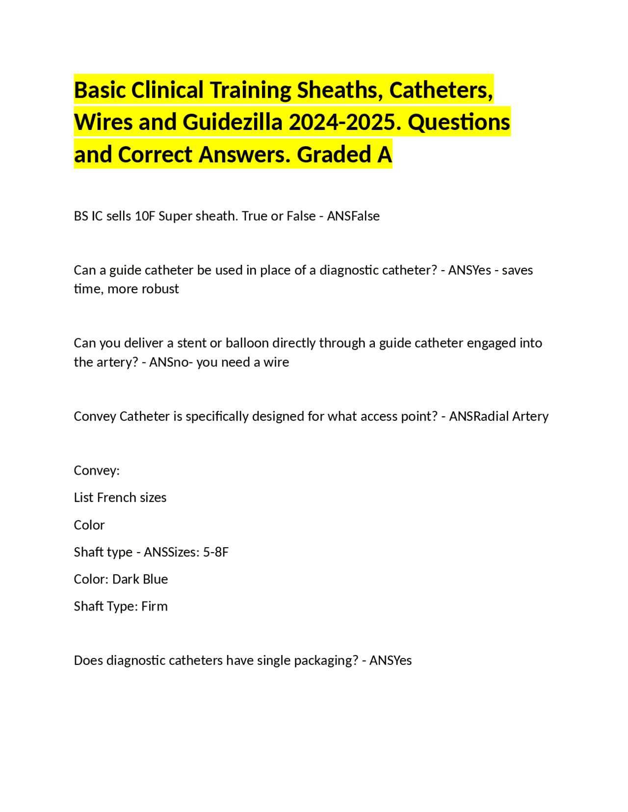 Guidezilla 2024-2025: Clinical Training Guide for Sheaths, Catheters ...