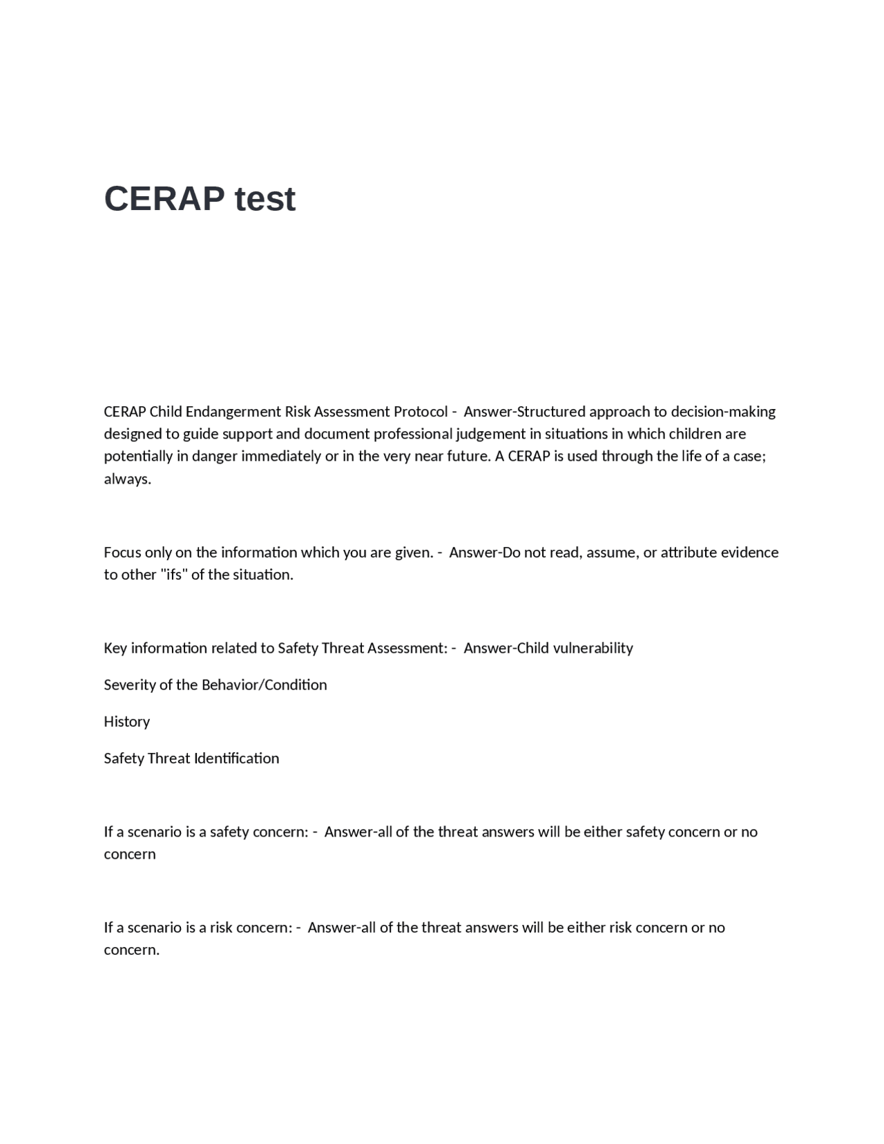 CERAP Child Endangerment Risk Assessment Protocol: A Guide for ...