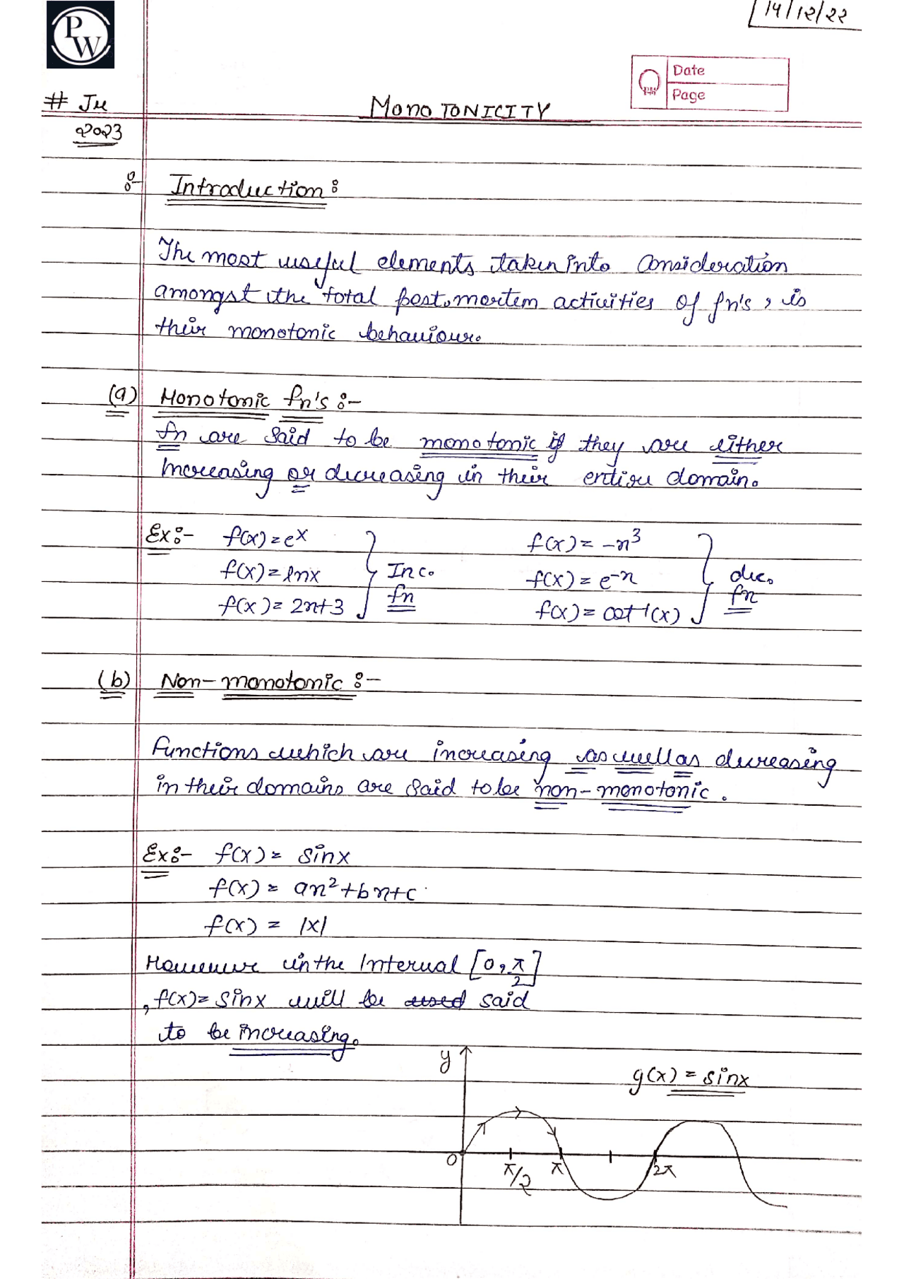 AOD NOTES!!!!!!!!!!!!!!!!!! | Summaries Mathematics | Docsity