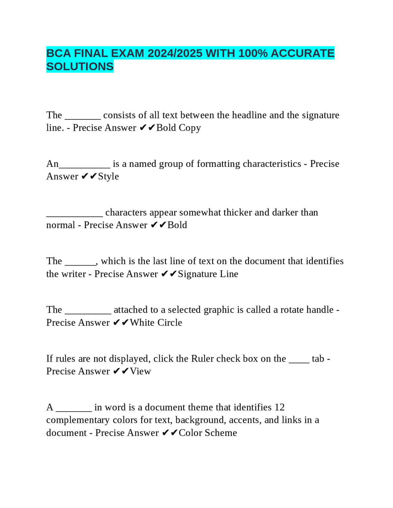 Microsoft Office Essentials: Word, Excel, and PowerPoint | Exams ...