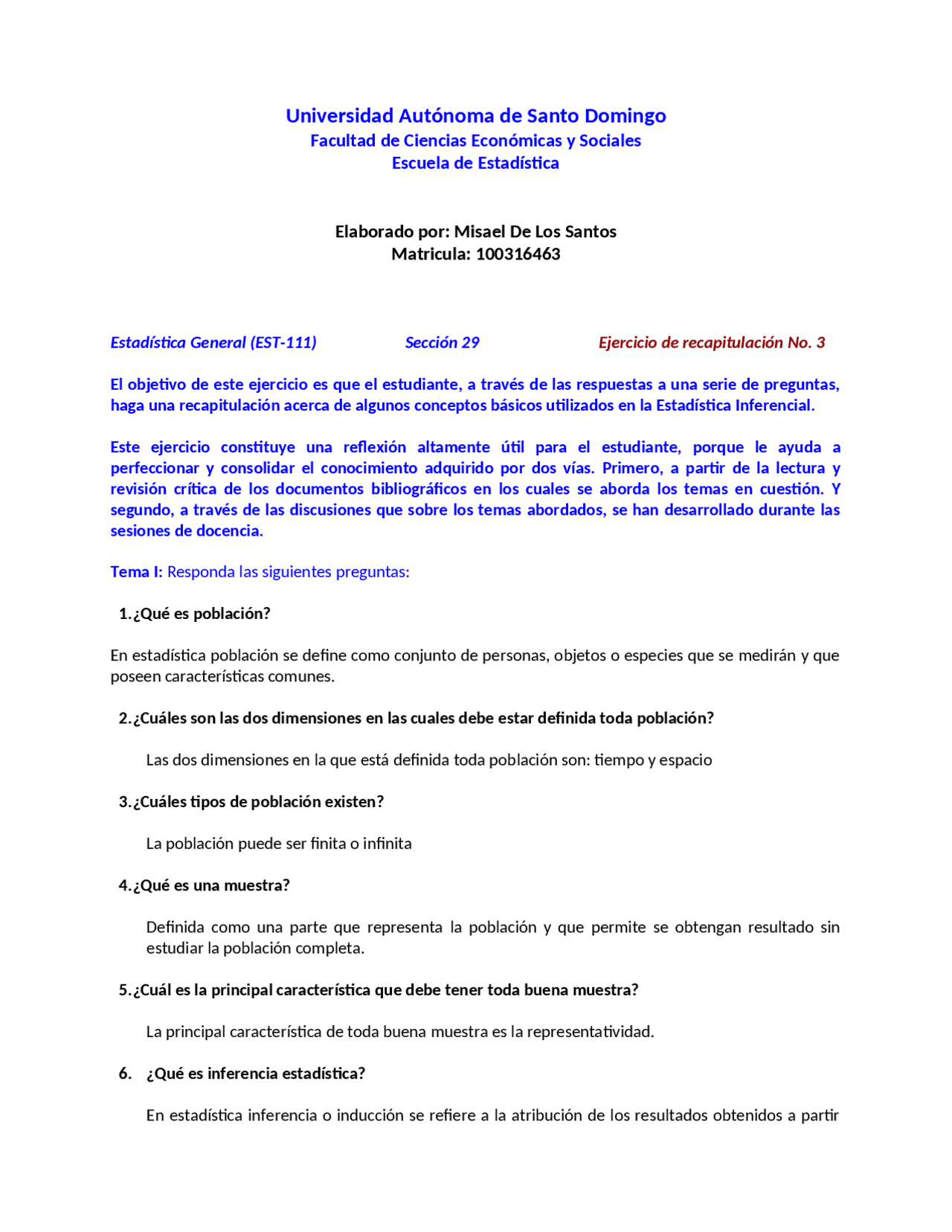 ejercicio de recapitulacion 3 | Cheat Sheet General Surgery | Docsity