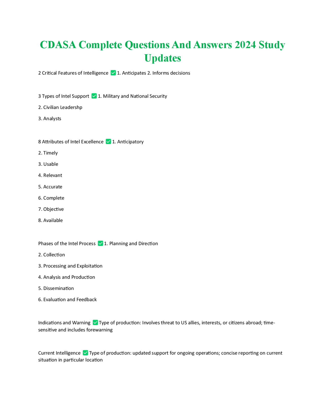 CDASA Complete Questions And Answers 2024 Study Updates | Exams ...