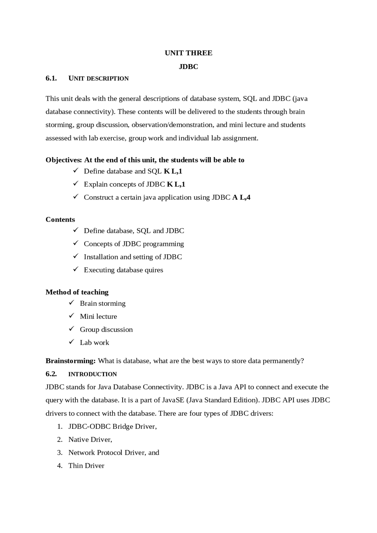 Jdbc Java Database Connectivity A Comprehensive Guide Prof Belay
