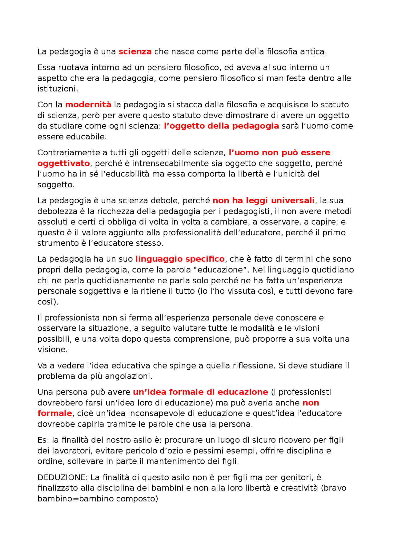 pedagogia generale fatto bene | Schemi e mappe concettuali di Pedagogia ...