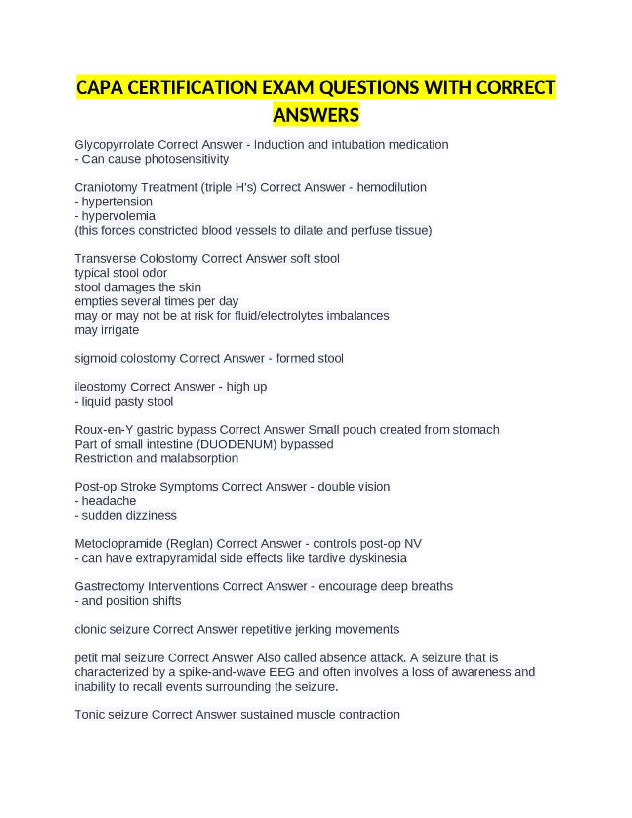 CAPA Certification Exam: Guide for Medical Professionals | Exams ...