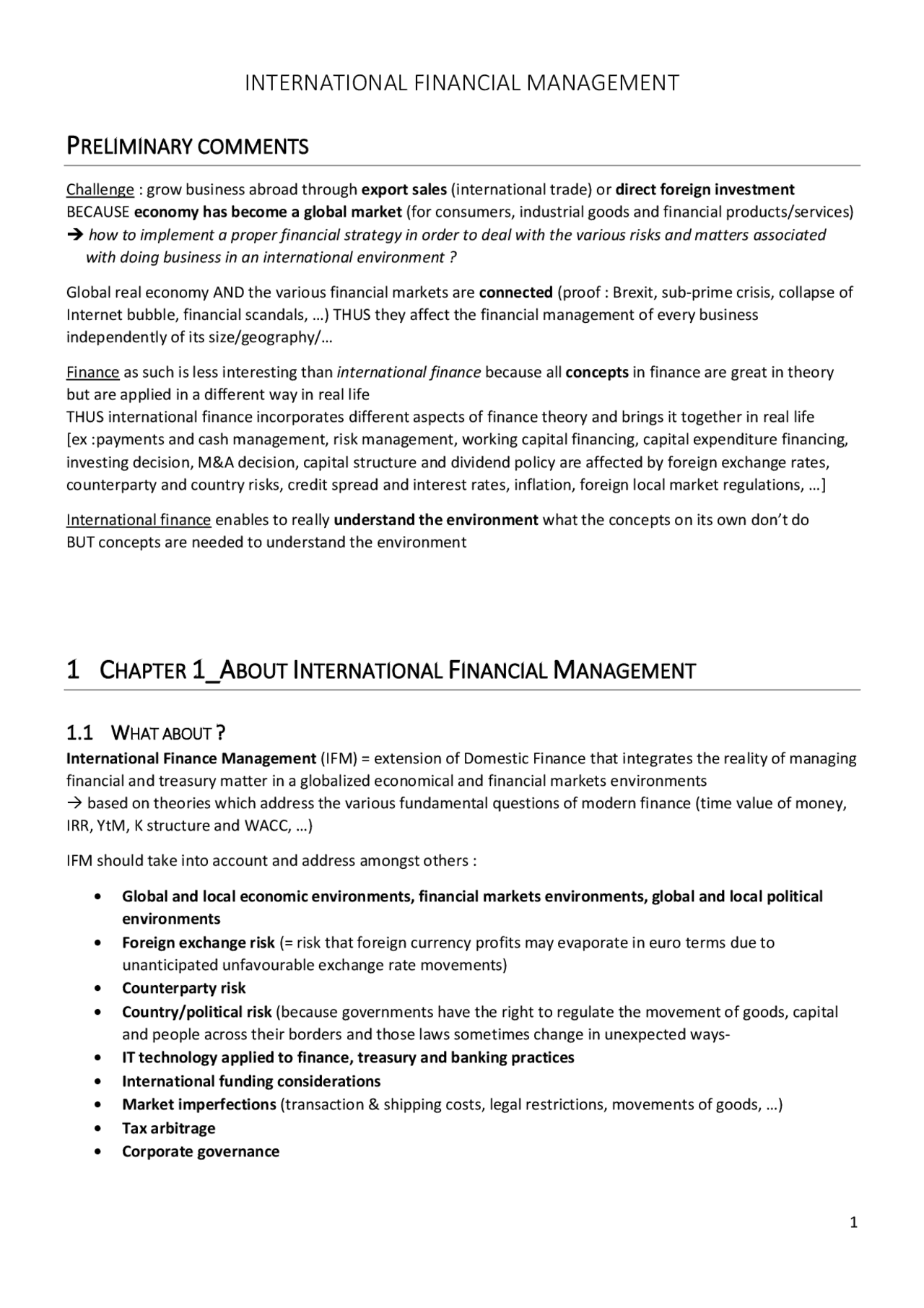International Financial Management: A Comprehensive Overview | Study ...