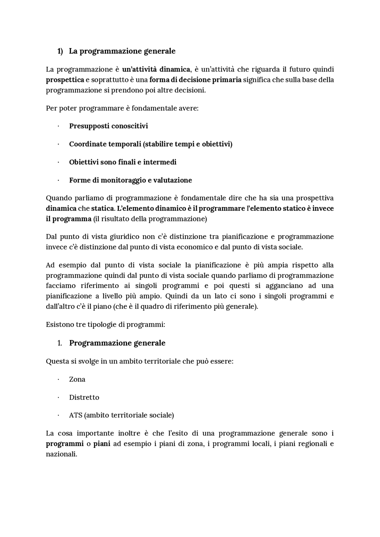 Seconda parte esame di programmazione e direzione amministrativa | Appunti di Programmazione e ...