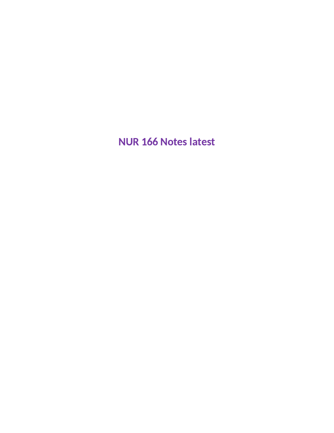 NUR 166 Notes: Postpartum Care, Newborn Assessment, and Vital Signs ...