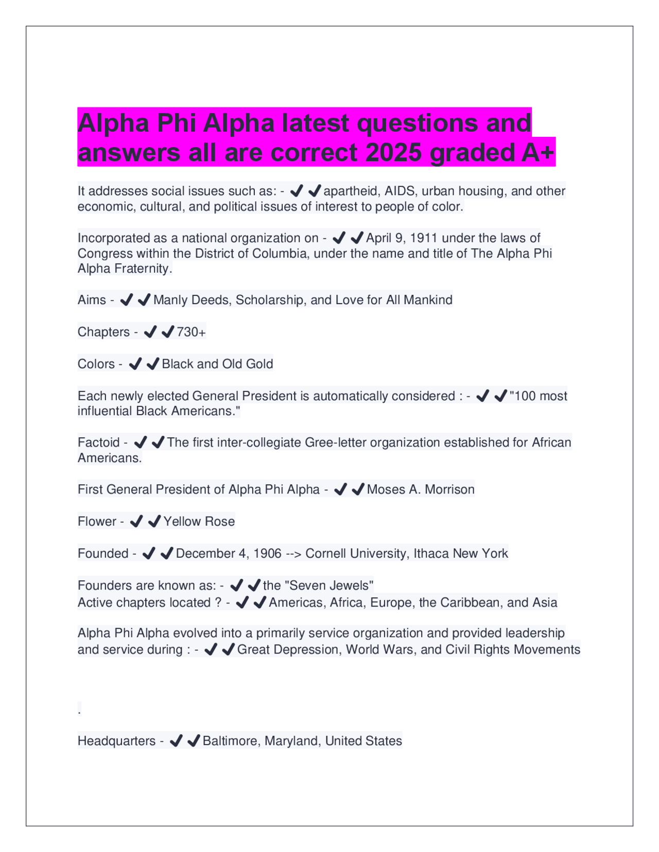 Alpha Phi Alpha Fraternity: History, Aims, and Impact | Exams Business ...