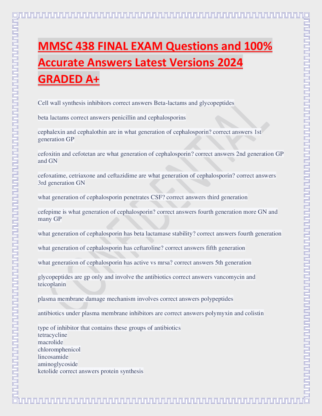 Antimicrobial Targets: Cell Wall, Protein, Nucleic Acid, and Metabolic ...