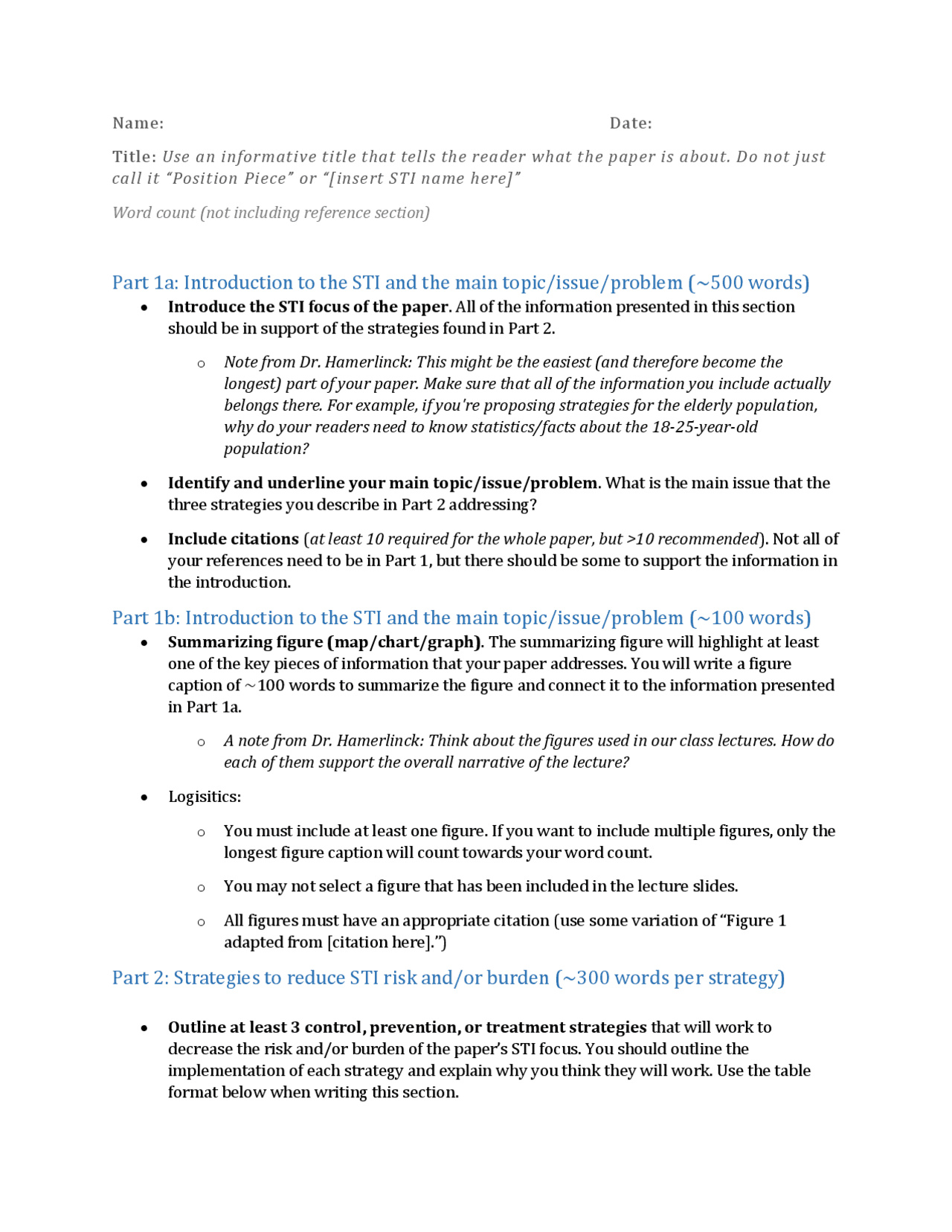 its the position piece tiformat | Summaries Biology | Docsity