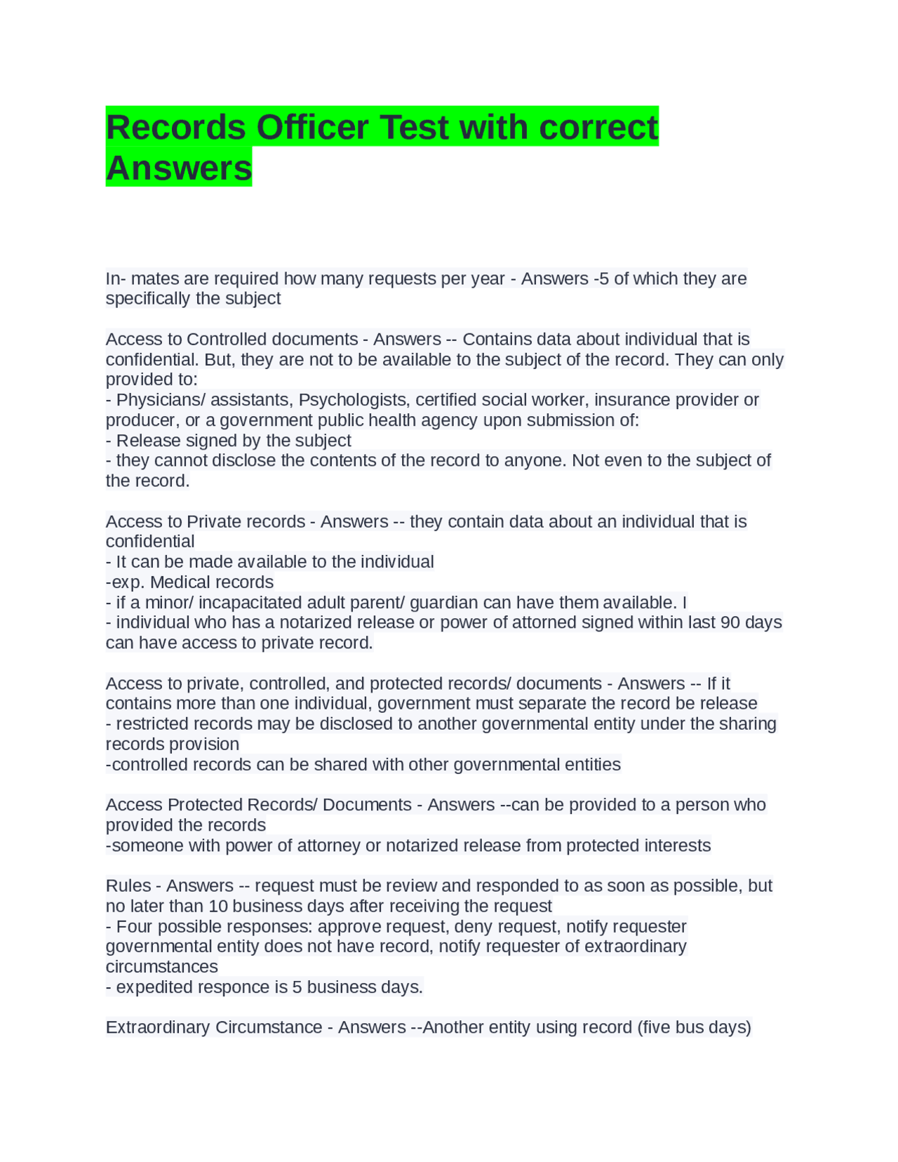 Records Management in Utah: A Guide for Records Officers | Exams ...