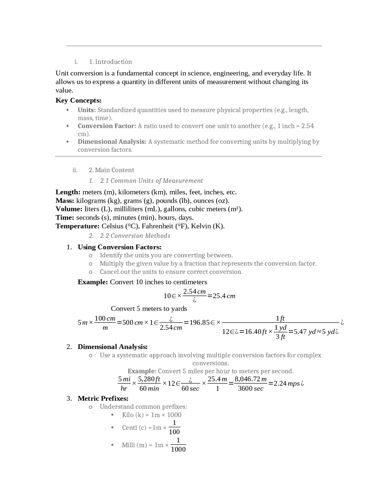 Unit Conversion: A Comprehensive Guide with Examples and Practice Questions | Schemes and Mind ...