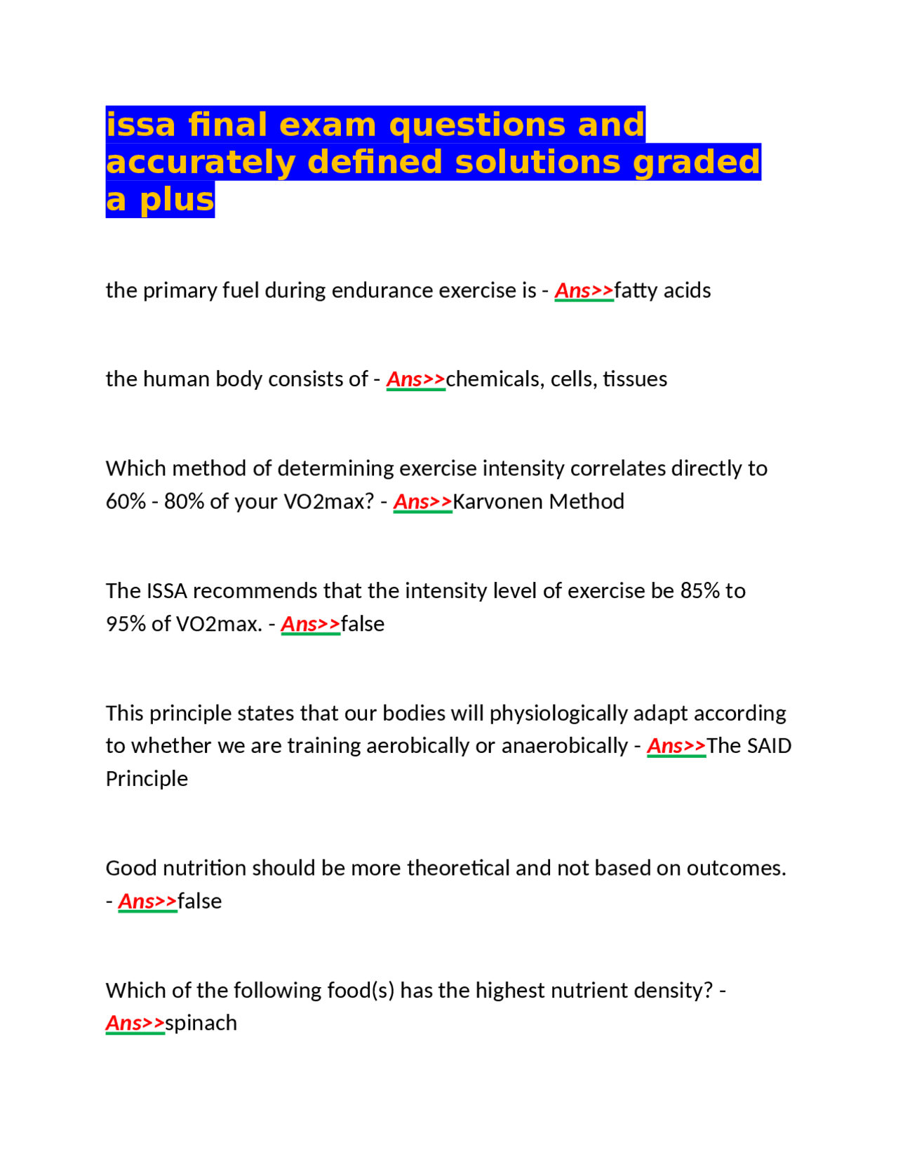 issa final exam questions and accurately defined solutions graded a ...