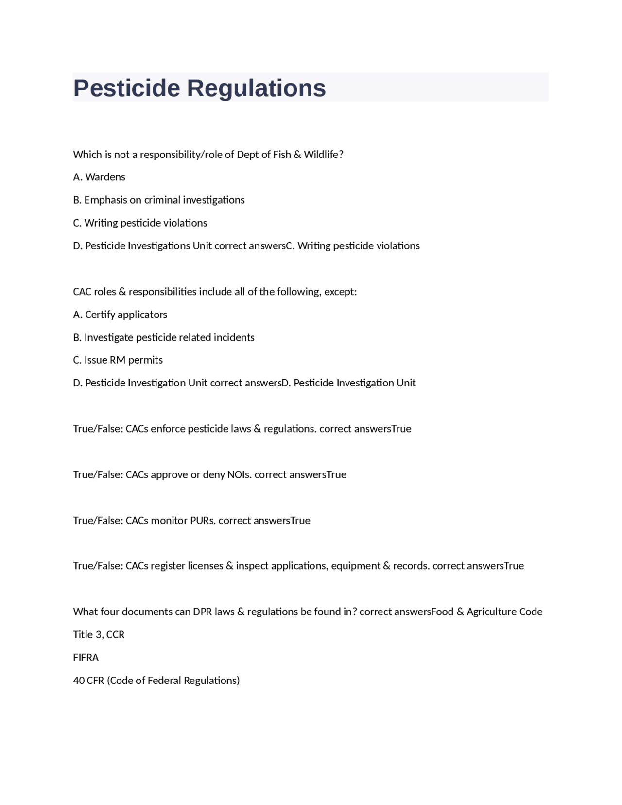 Pesticide Regulations in California: A Comprehensive Guide for ...