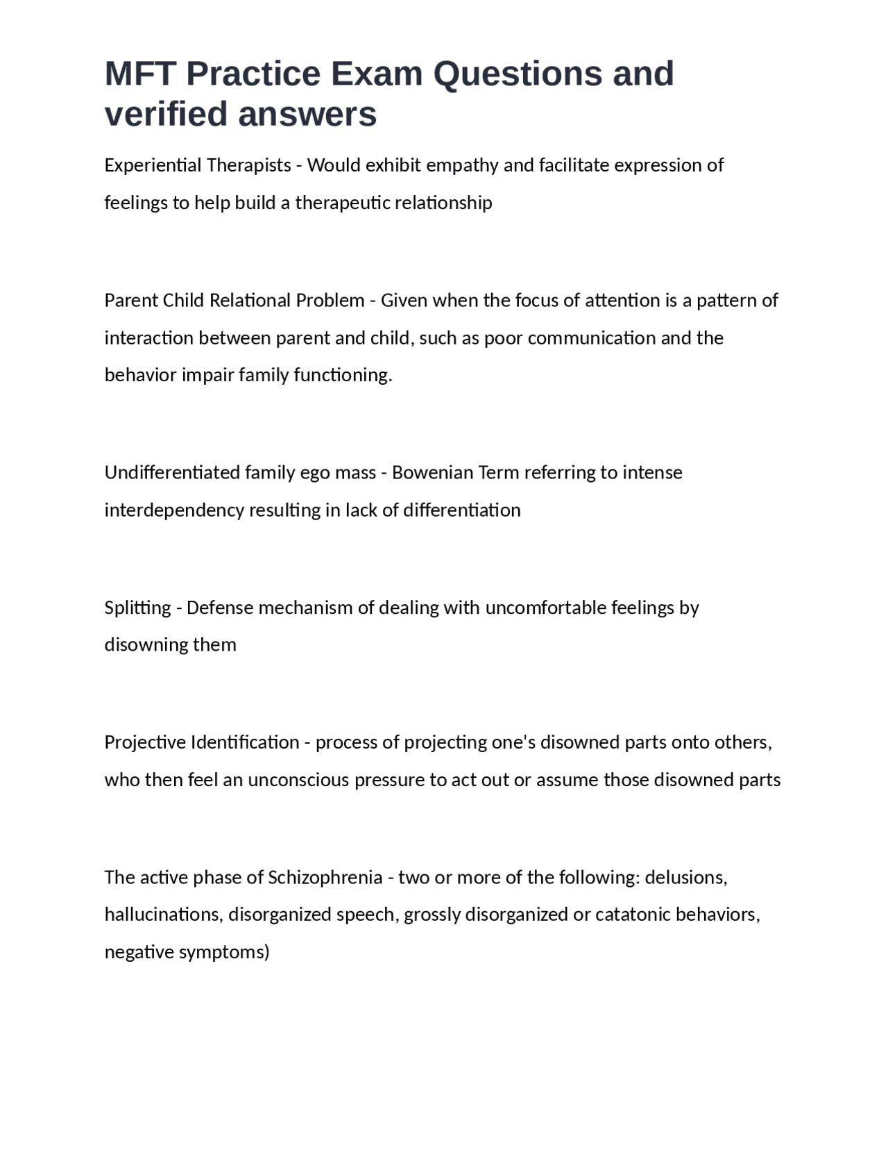 MFT Practice Exam: Comprehensive Guide to Marriage & Family Therapy ...