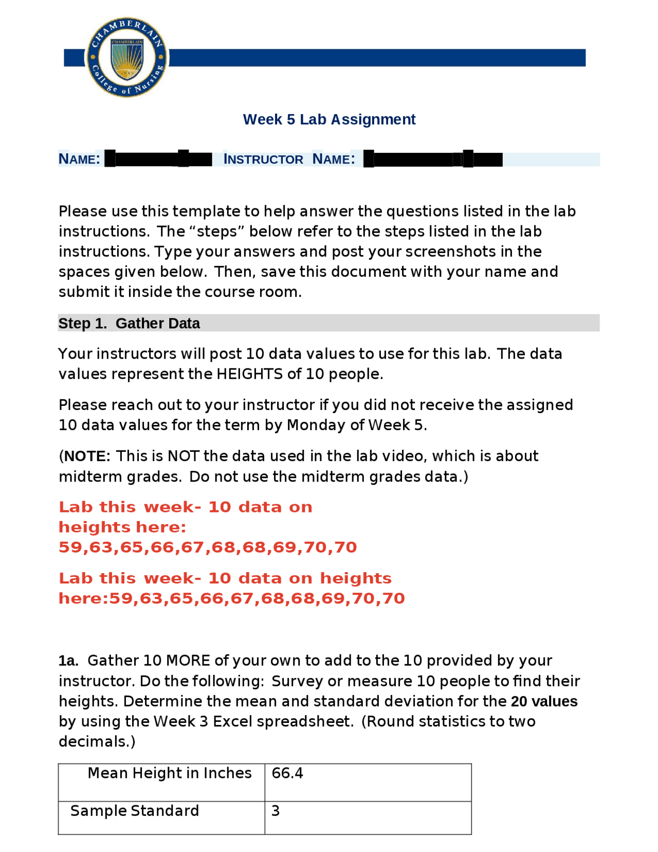 Analyzing Heights: Empirical Rule and Normal Distribution | Assignments ...