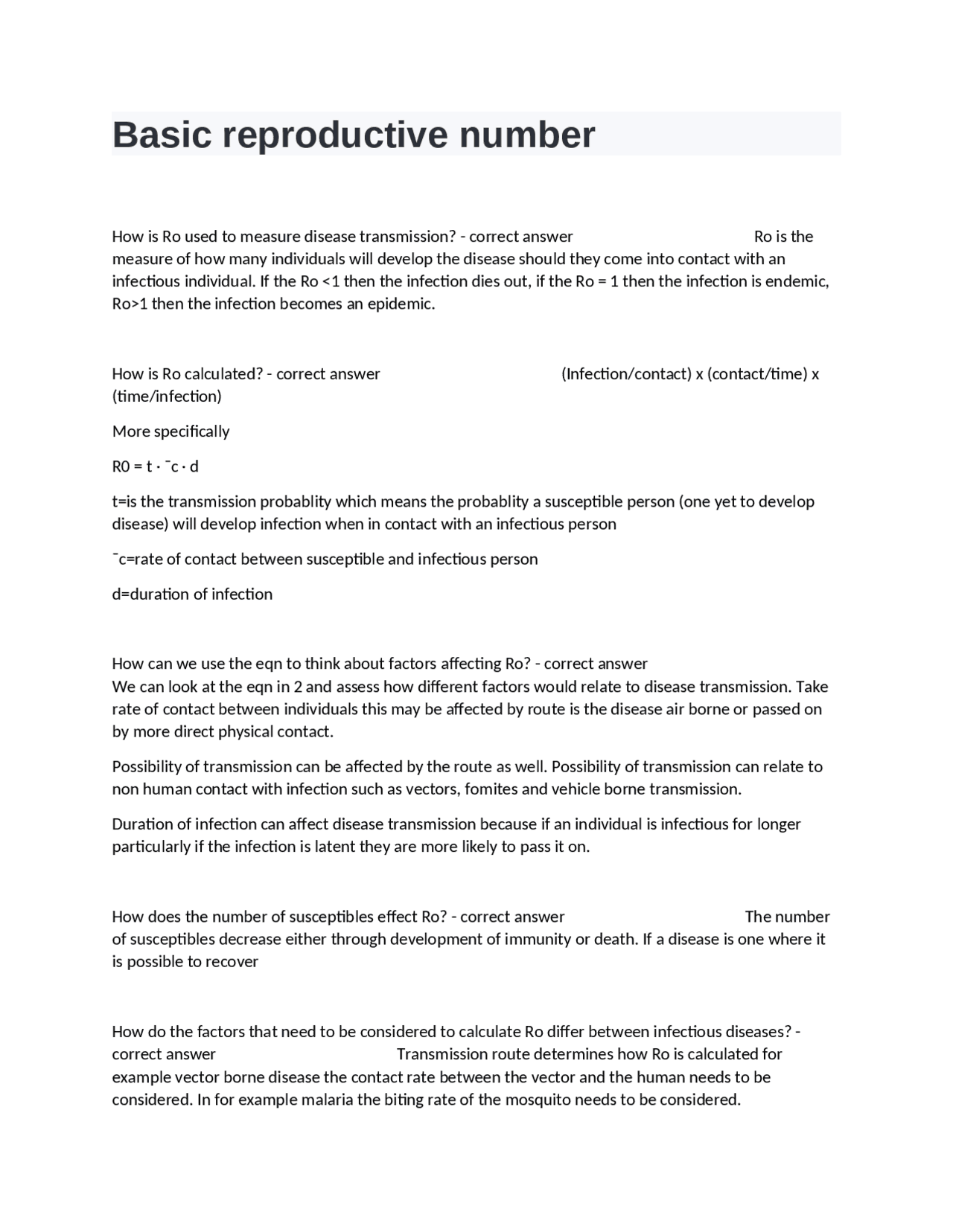 Basic Reproductive Number (Ro) and Disease Transmission: A Guide with ...