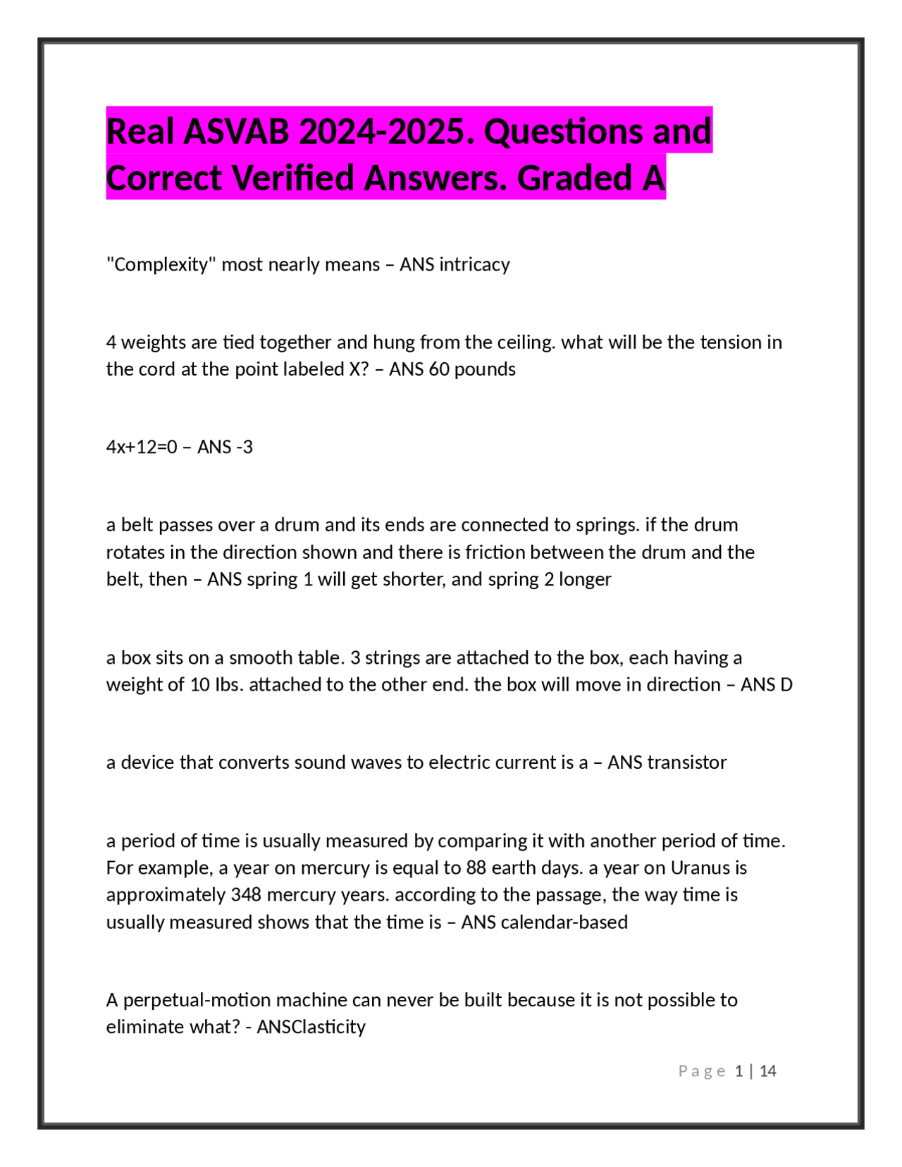 ASVAB Practice Questions: A Comprehensive Guide to Success | Exams ...