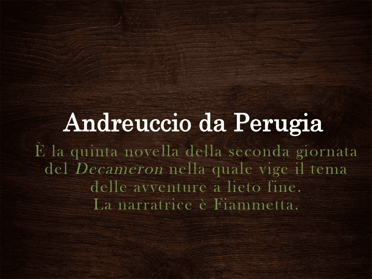 Analisi della Novella "Andreuccio da Perugia" del Decameron di ...