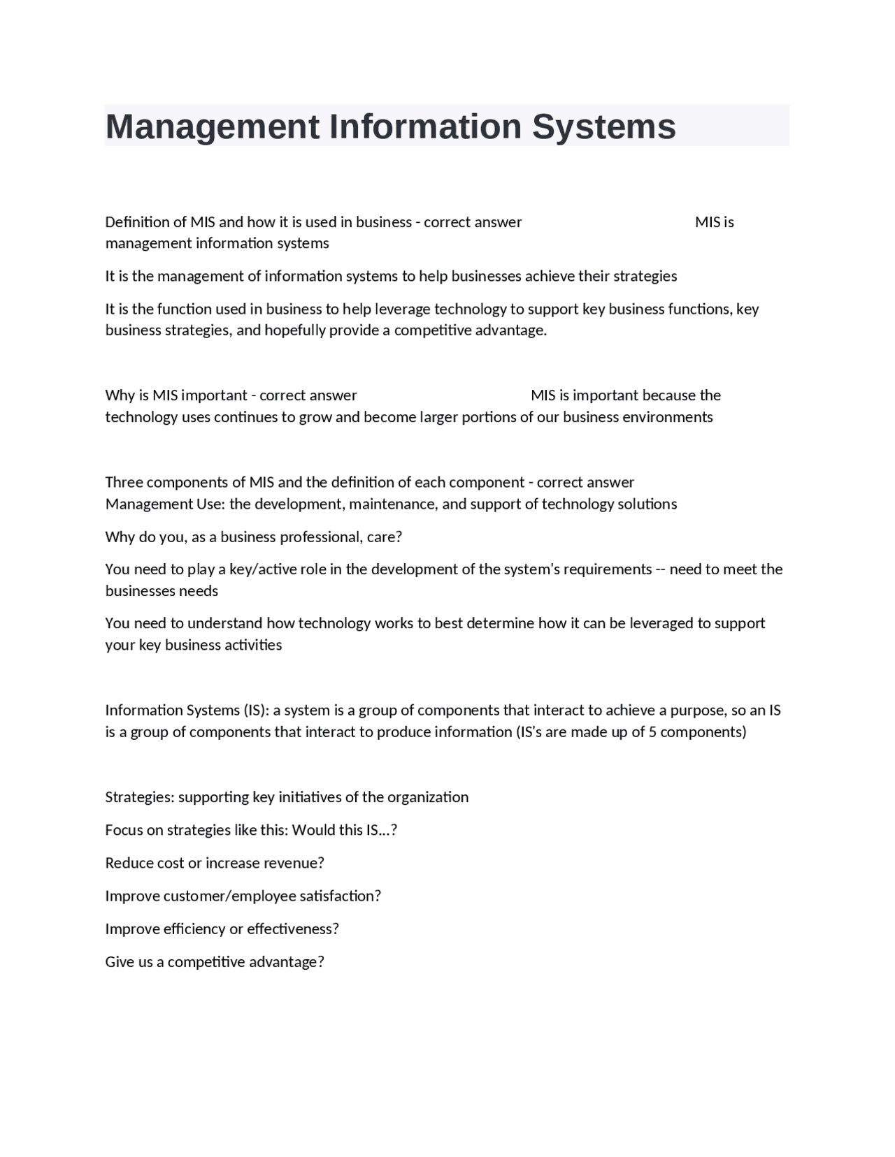 Management Information Systems: Definition, Importance, and Components ...