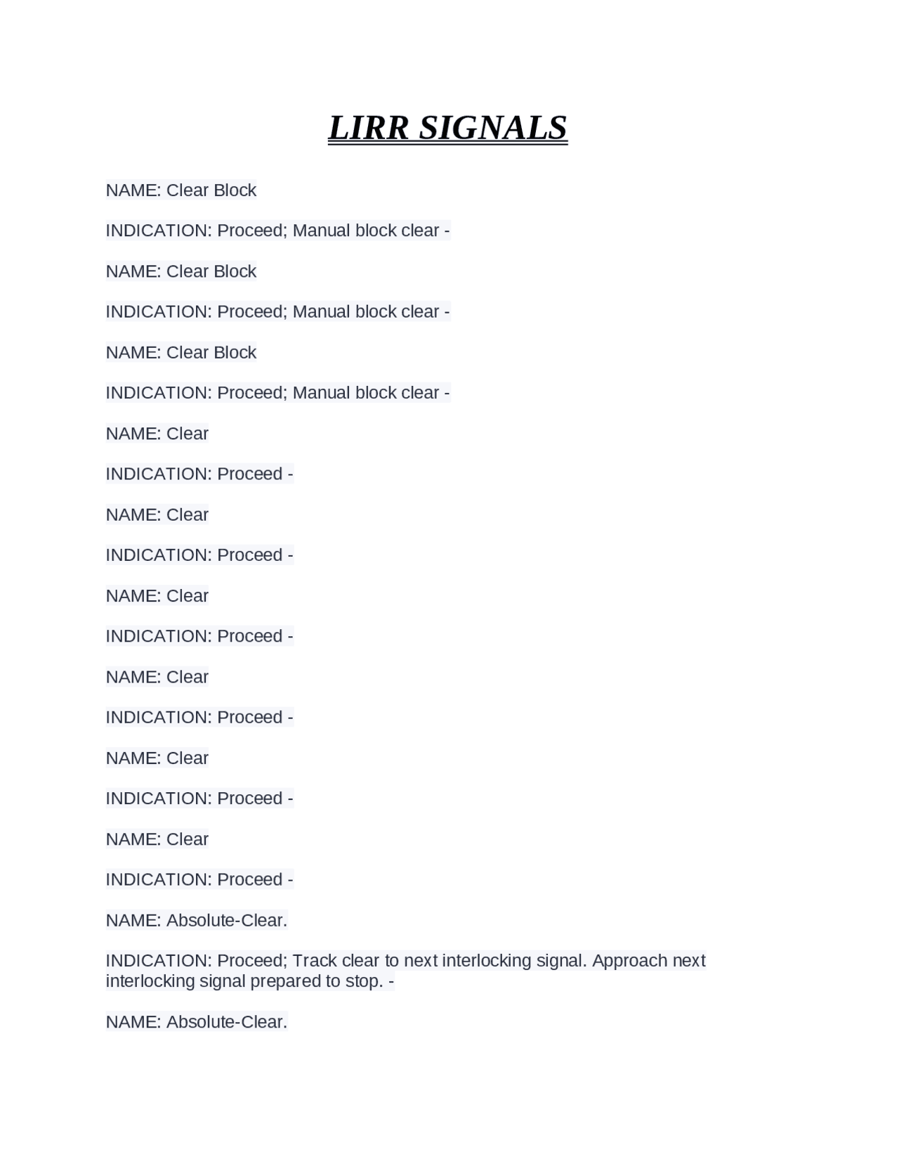 LIRR Signals: A Comprehensive Guide to Signal Types and Meanings ...