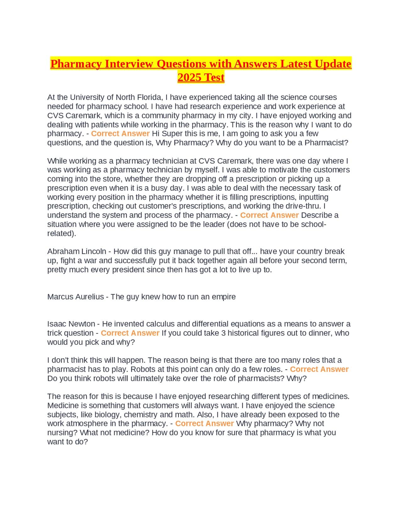 Pharmacy Interview Questions and Answers: A Guide for Aspiring ...