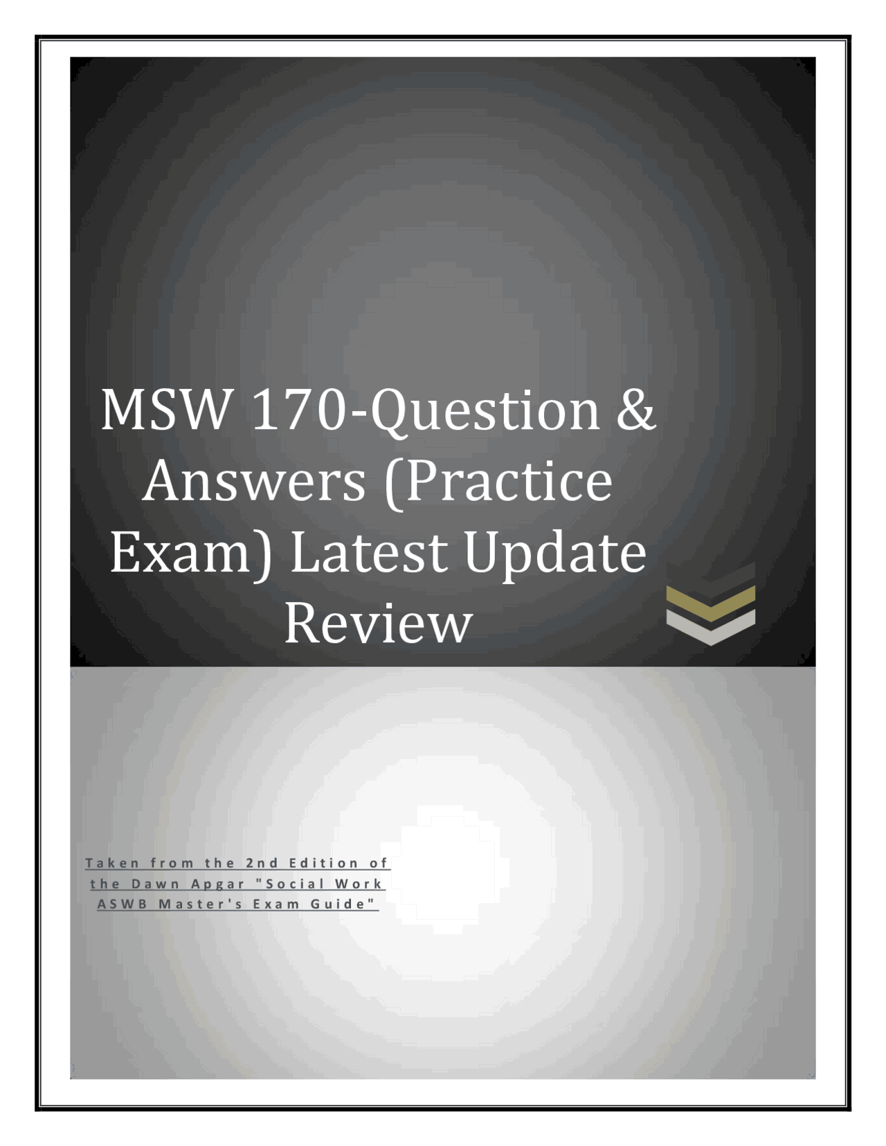 MSW 170-Question & Answers (Practice Exam) Latest Update Review ...